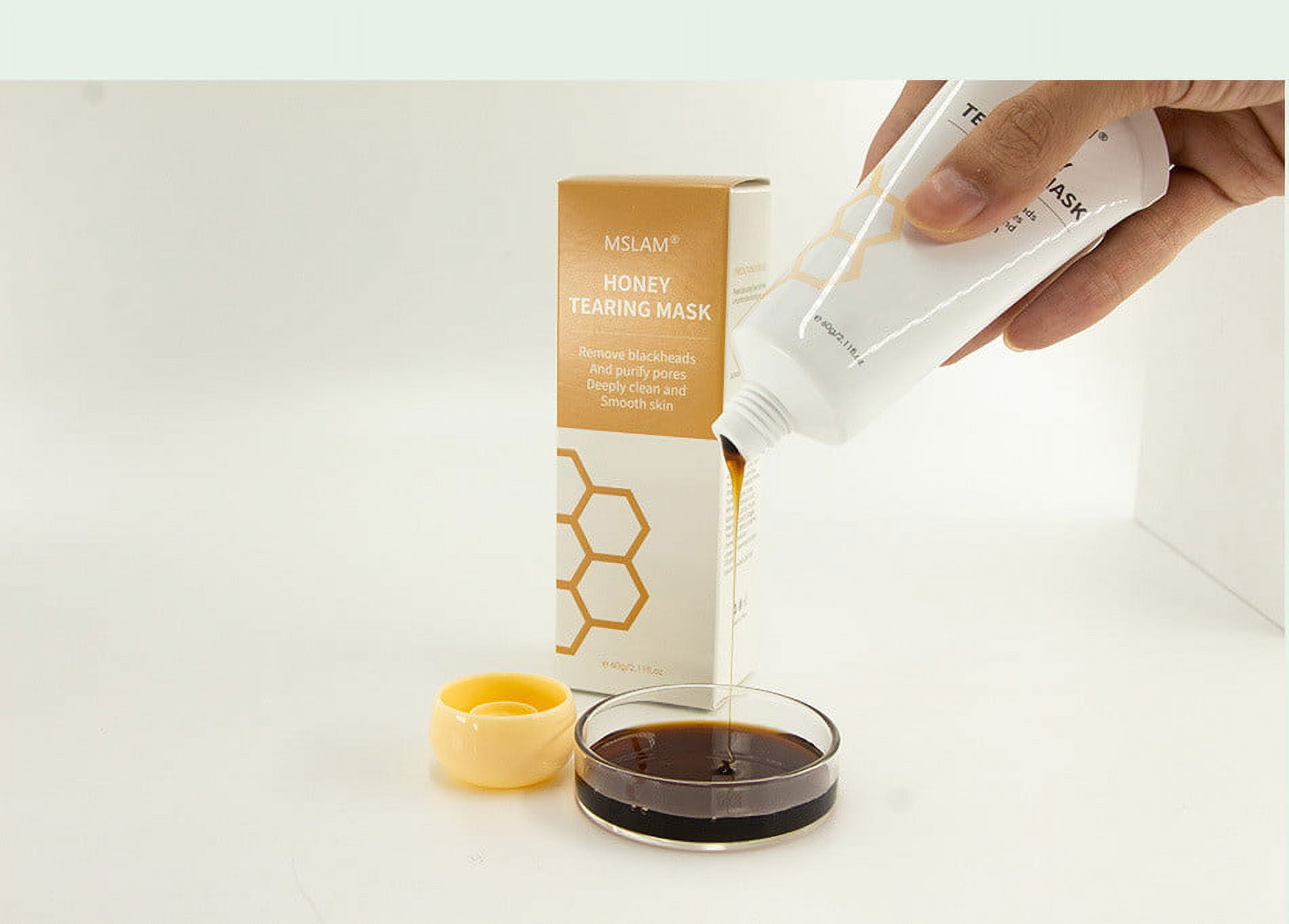 Pkeoh Honey Tearing Mask Peel Mask Dead Skin, Oil Control Blackhead ...