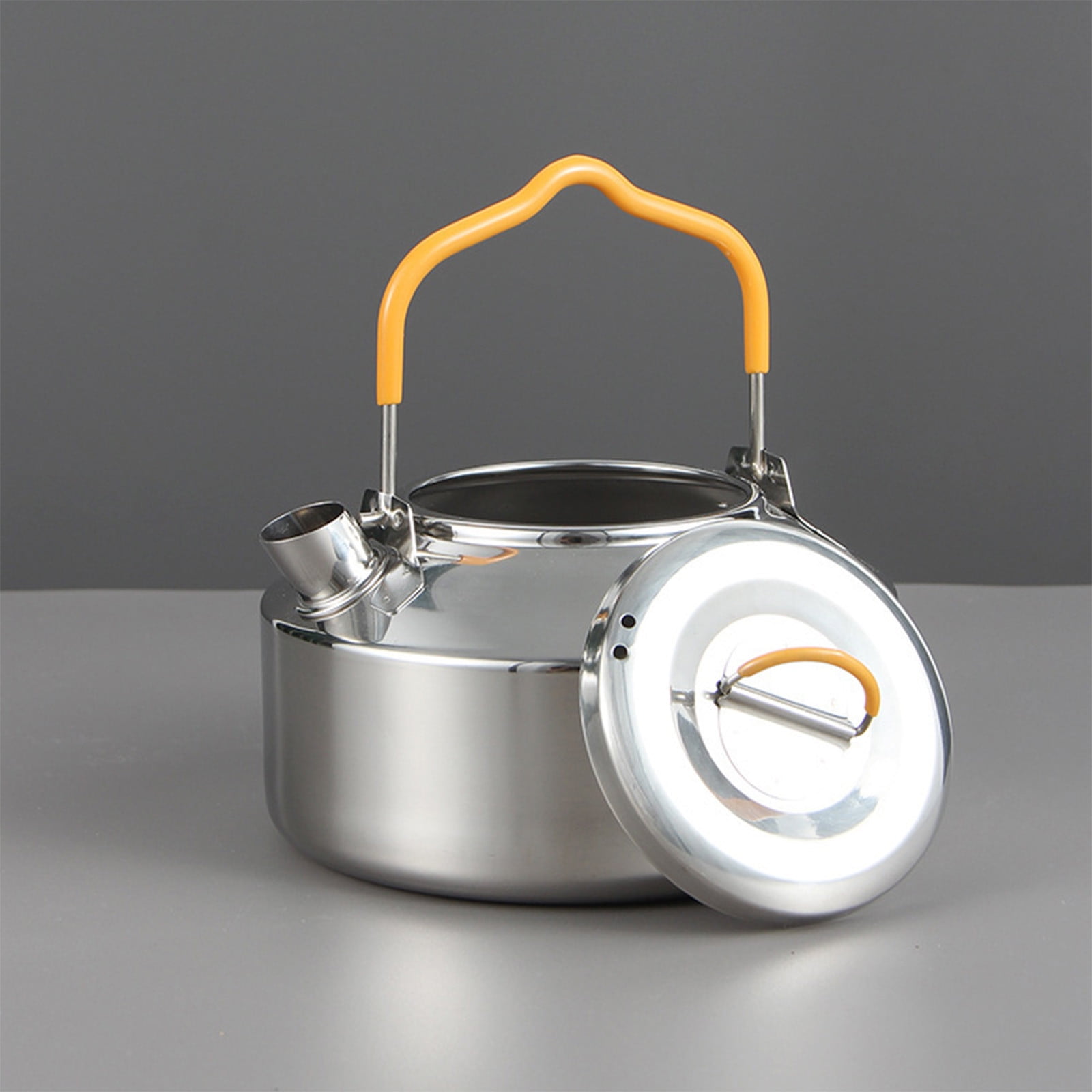 Pkeoh Kettle Large Kettle Portable 800ML Lightweight Stainless Steel ...