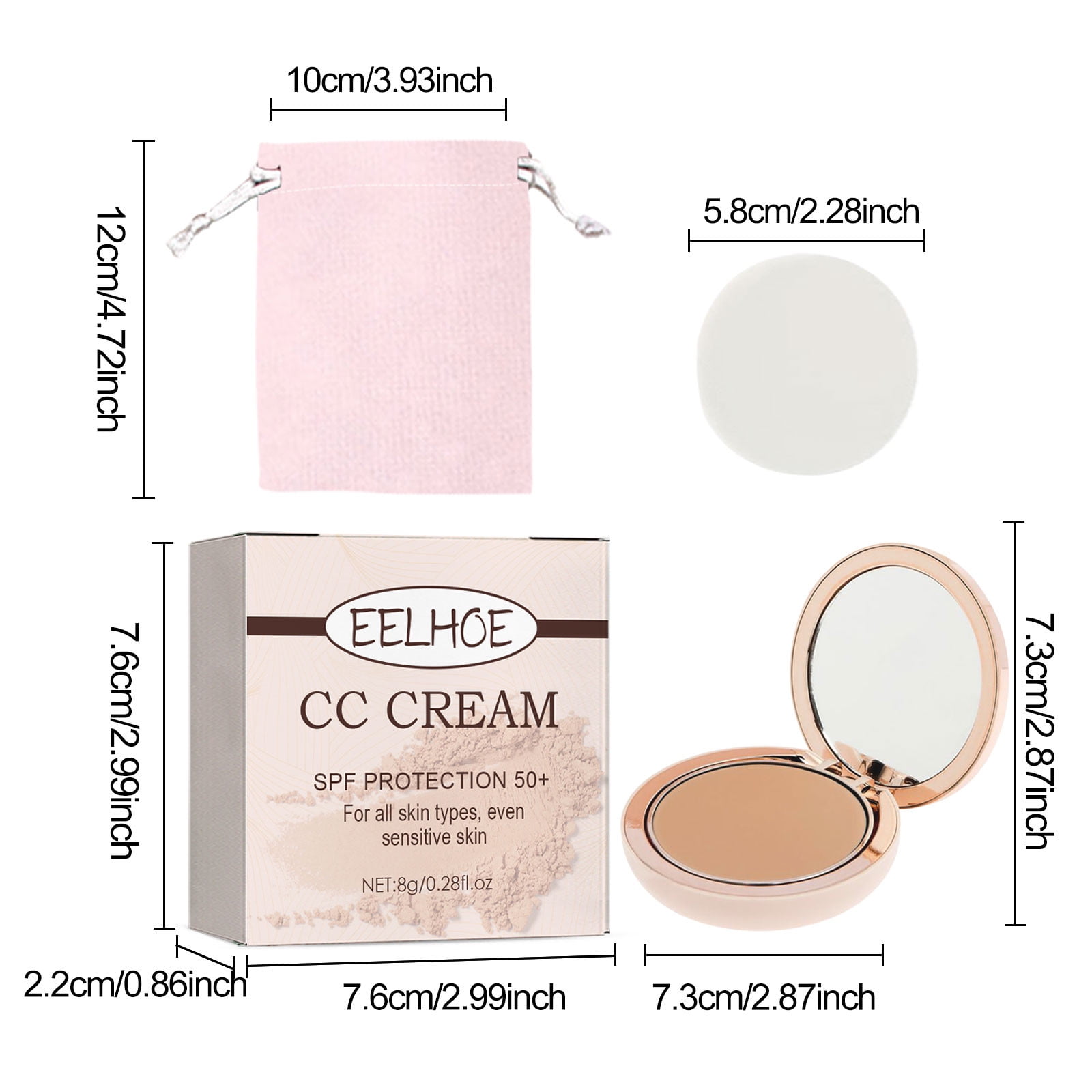 Pkeoh Oil Control Face Powder, Matte Setting Powder Makeup, Long ...