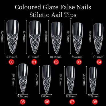Fofosbeauty 24pcs Press on False Nail Tips Coffin Manicure Full Cover ...