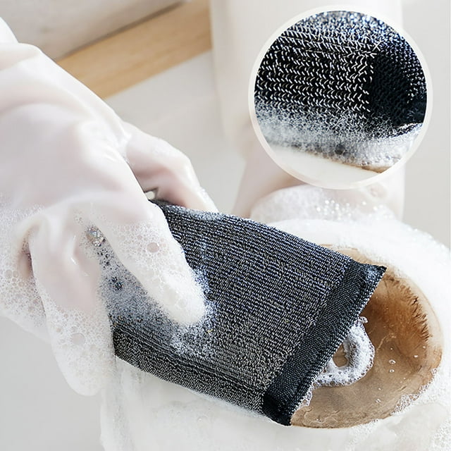 Pkliwoa Cleaning Supplies,6PCS Stainless Steel Sponge Wipe Sponge ...