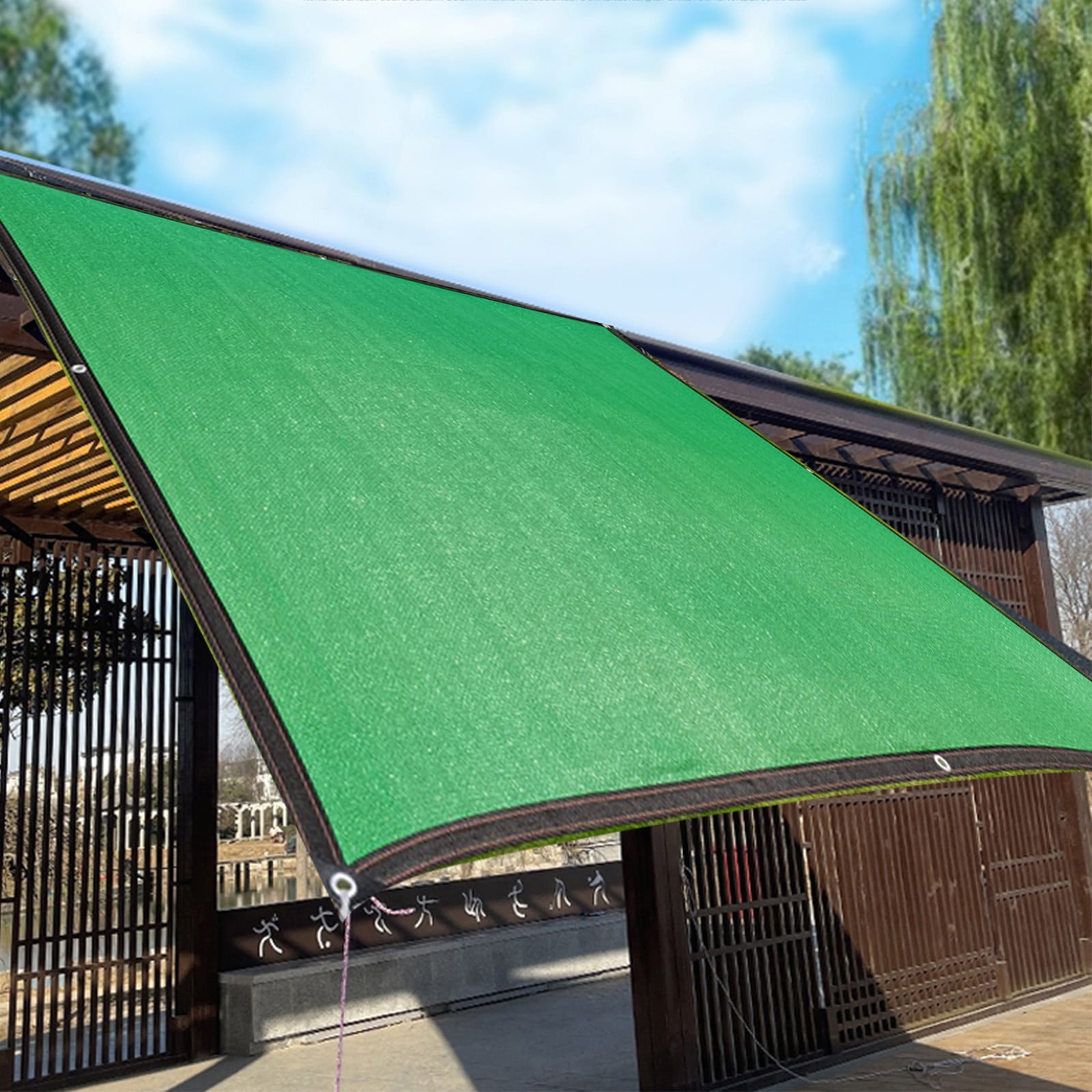 Pklyzj 90% Shade Fabric Sun Shade Cloth,Outdoor Privacy Screen With ...
