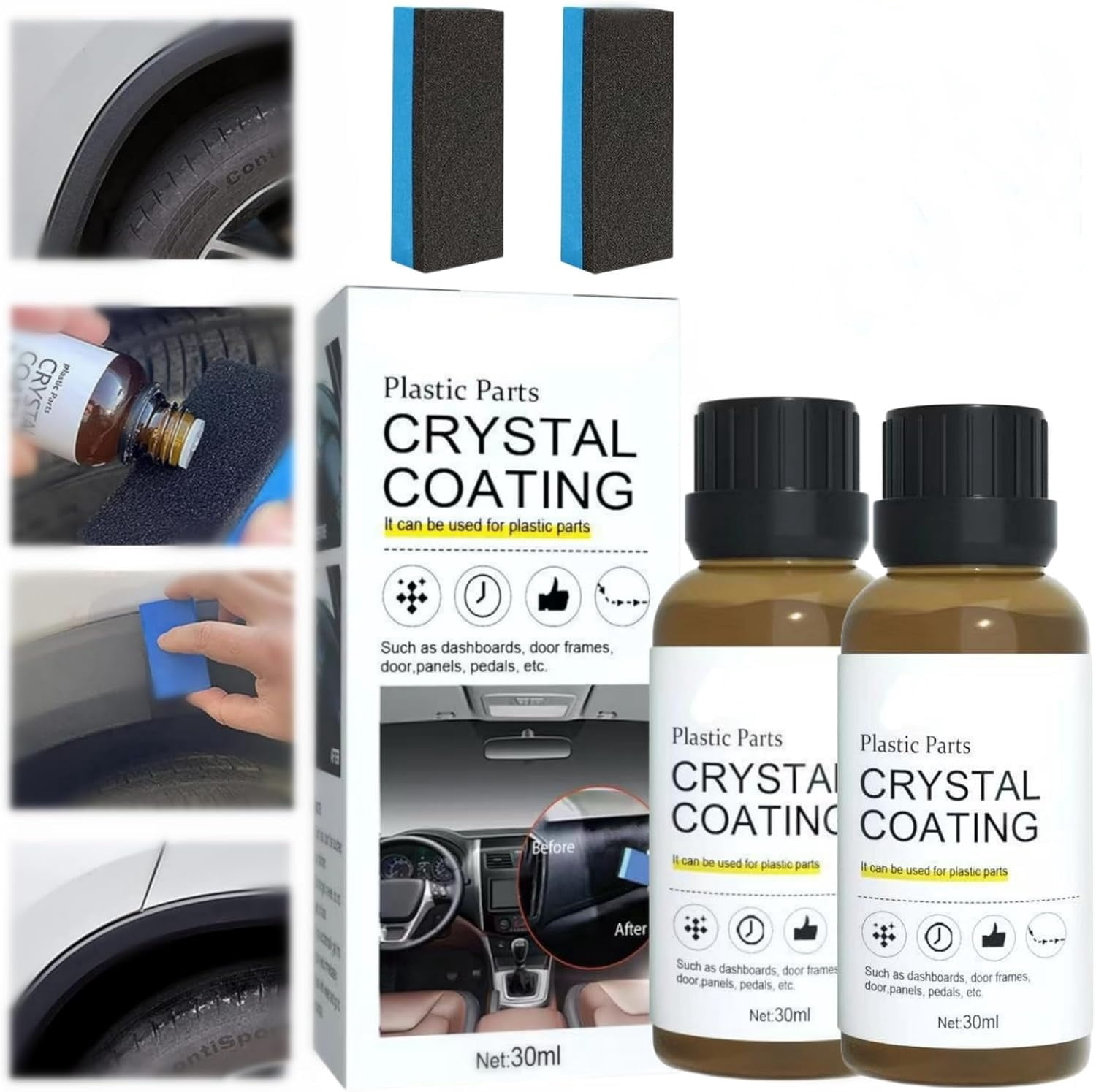 Pklyzj Crystal Coating for car,Plastic Parts Crystal Coating,Plastic ...