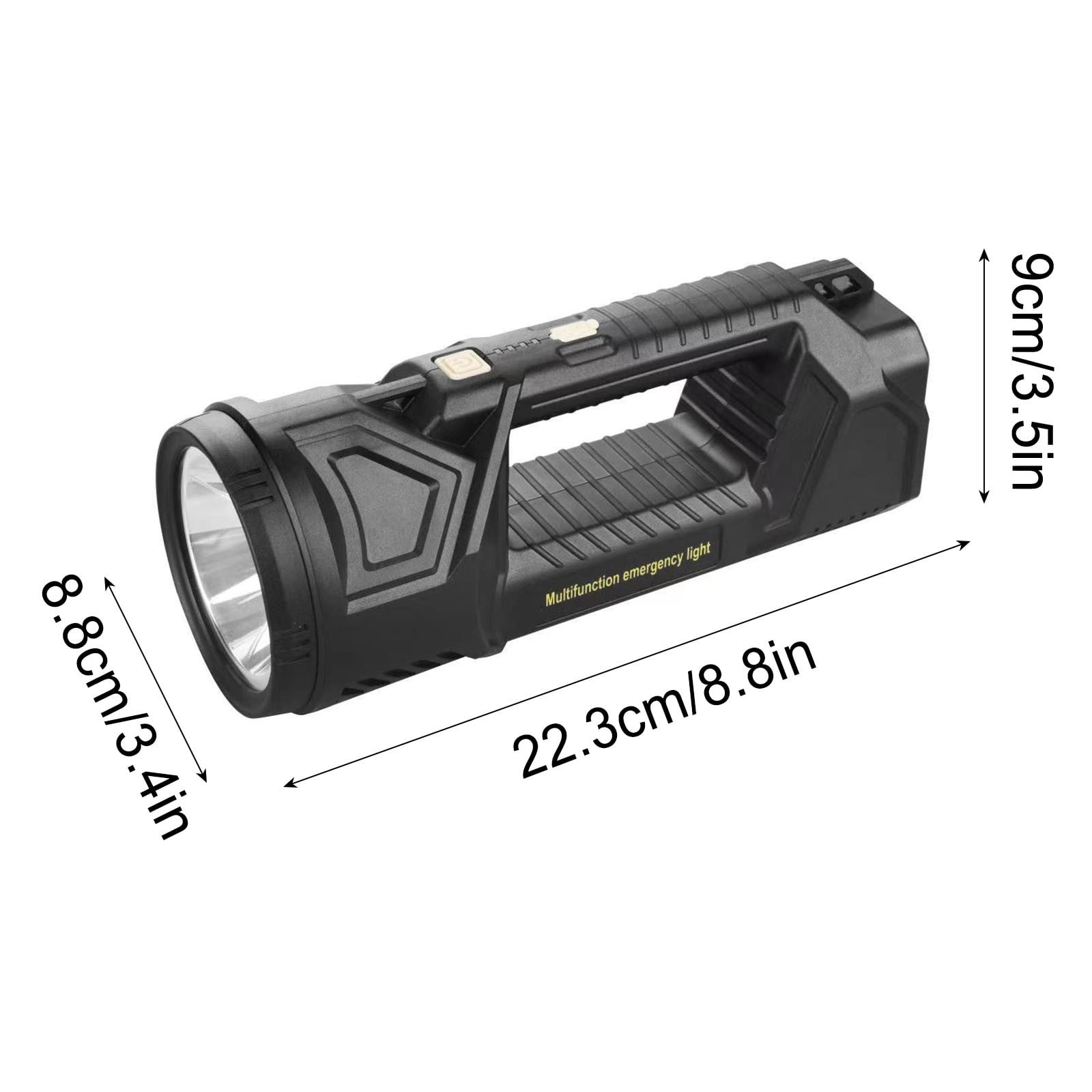 Pklyzj Double-Head Super Bright Portable Flashlight: Handheld Spotlight ...