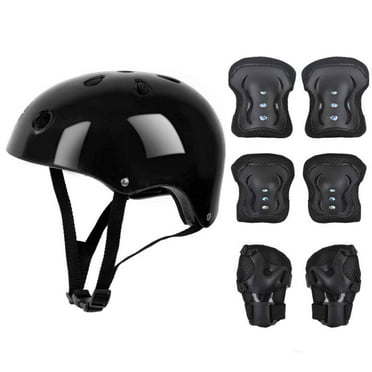 7 Pieces Set Kids Safety Helmet and Knee Elbow Pad Sets Children ...