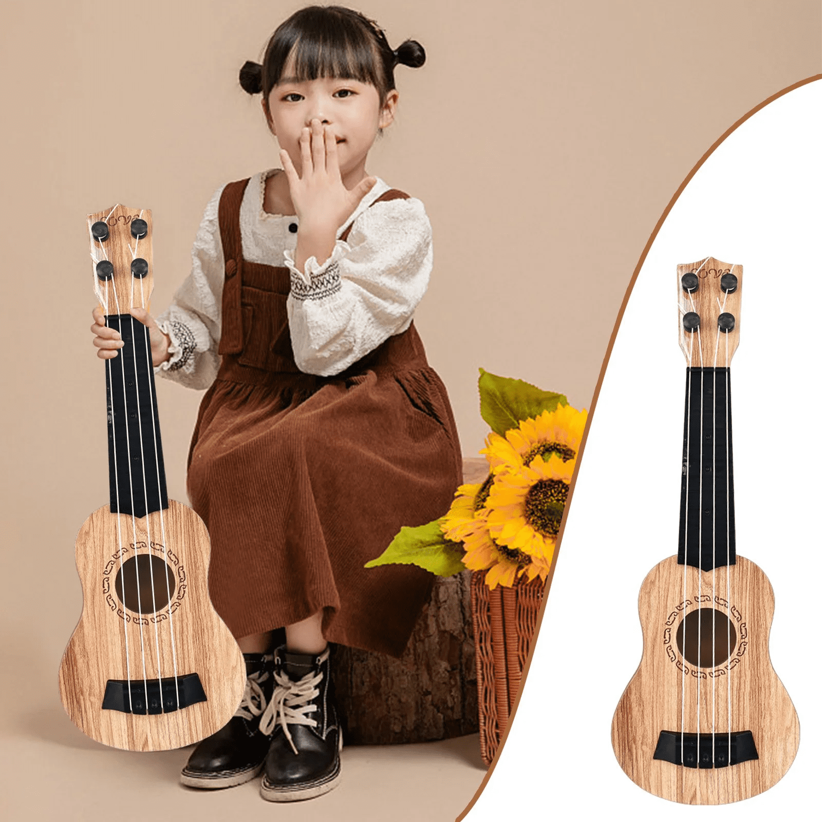 Pklyzj Kids Toys,Kids Guitar Ukulele Beginner Musical Instrument 14 ...