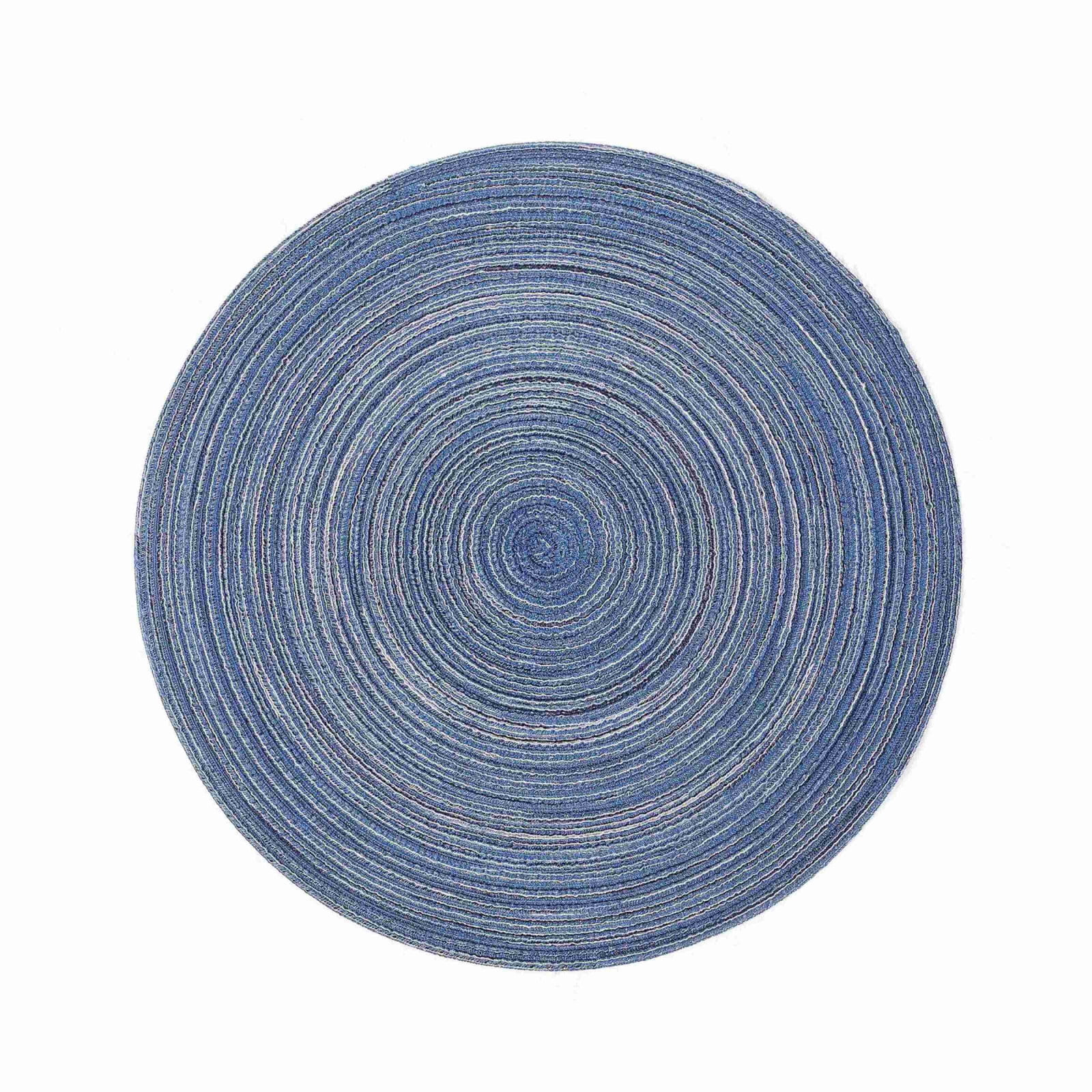 Pklyzj Round Braided Placemats 14 Inch Round Cotton Placemats Rustic ...