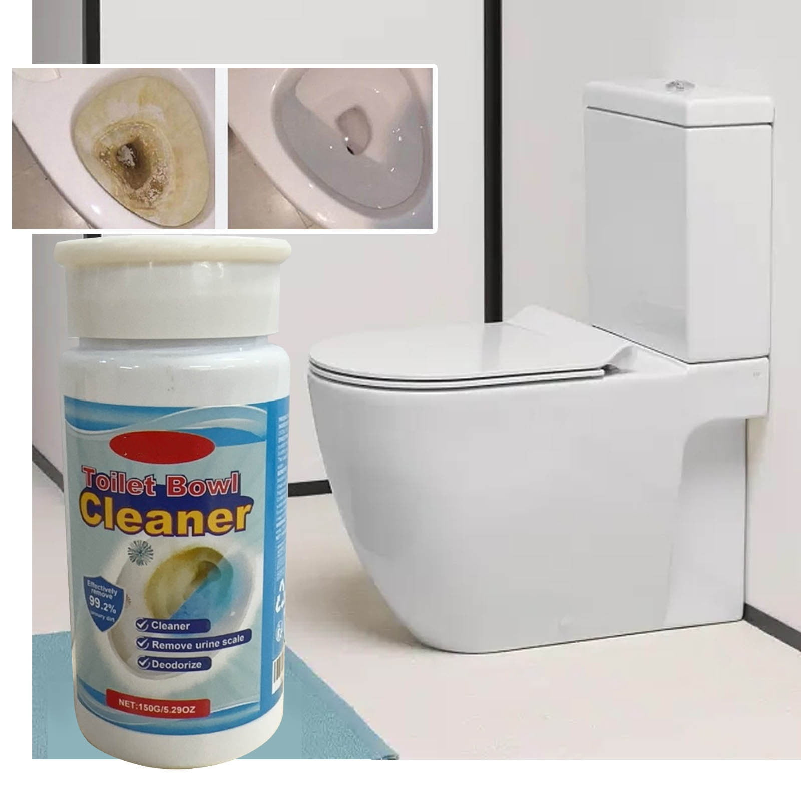 Pklyzj Toilet Cleaner Foam Powder, Foam Toilet Cleaner 5.29 oz, Quick ...