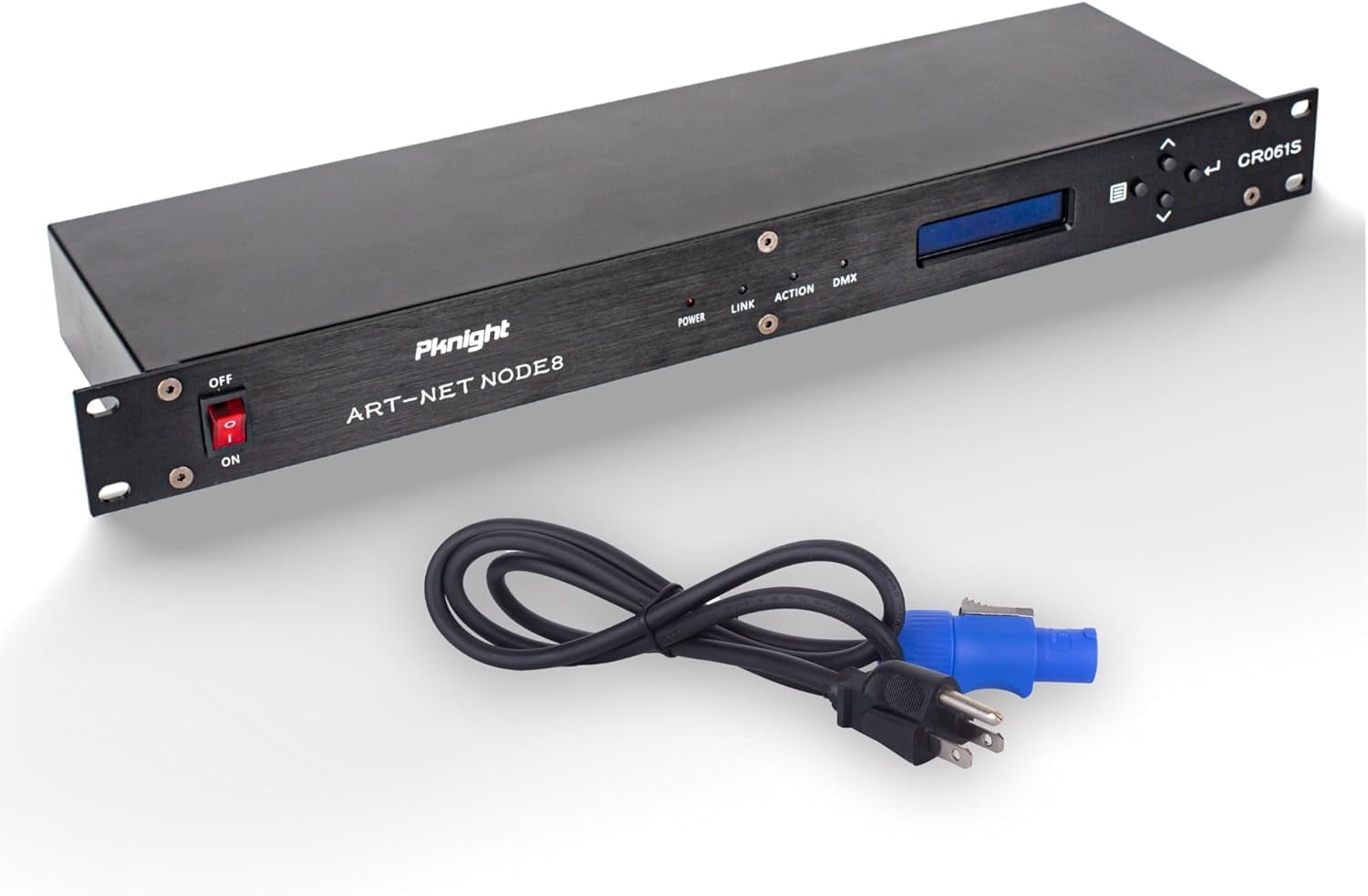 Pknight ArtNet DMX Ethernet Lighting Controller Interface, 19-inch 1 U ...