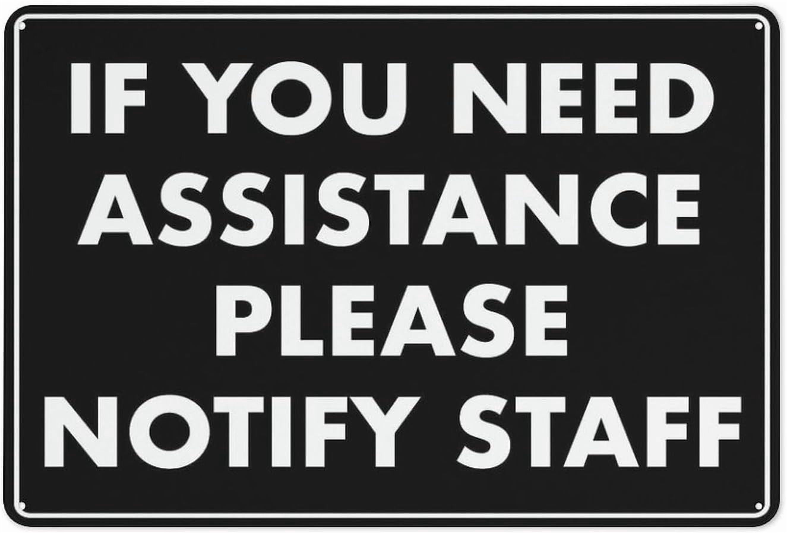 Placards Of Metal Front Door Office Left 12"X8" Aluminum Warning Signs ...