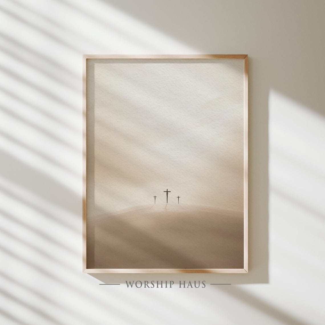Place Called Golgotha Christian Wall Art Printable 3 Crosses Of Calvary ...