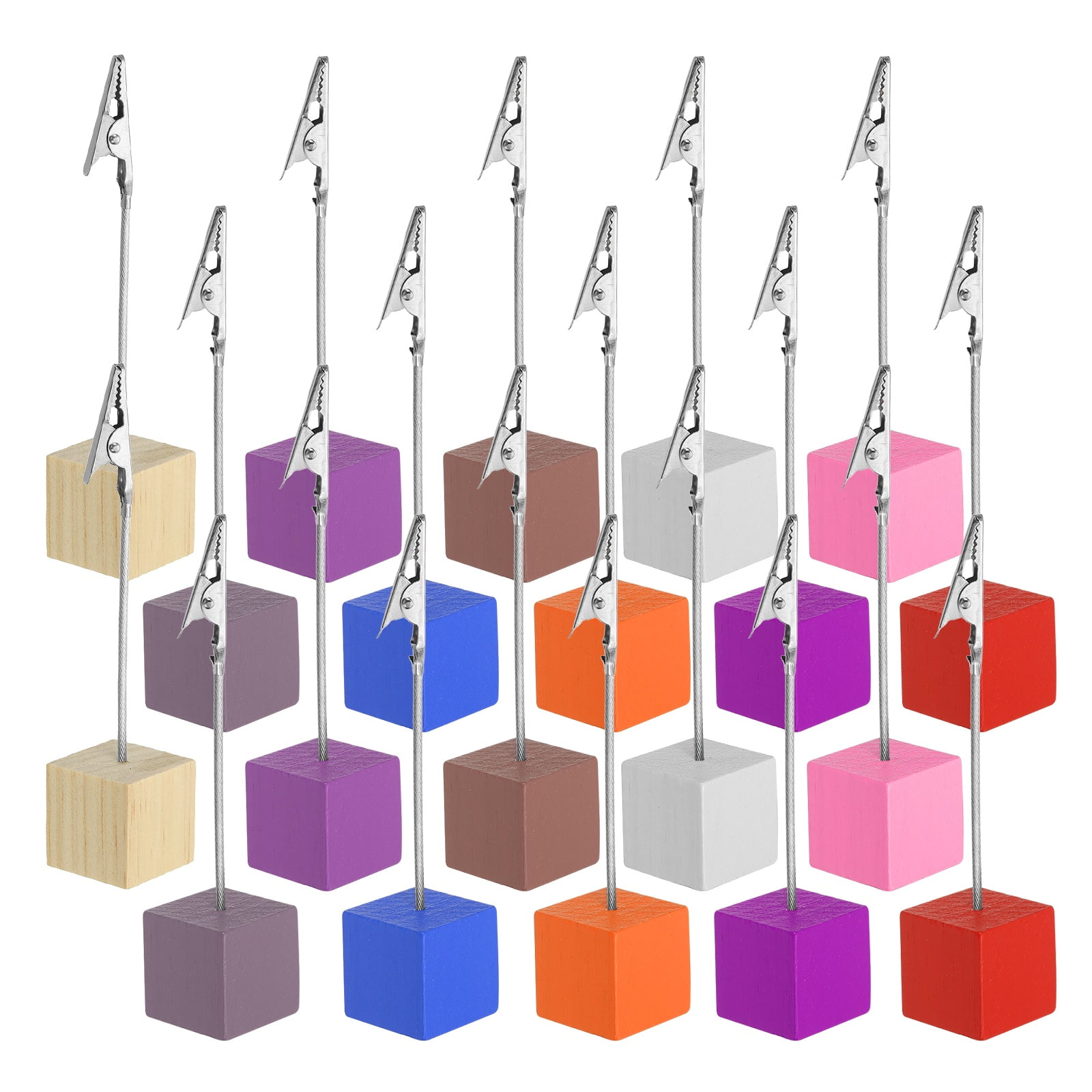 Place Card Holder, 20Pcs Memo Clip Holder Stand with Alligator Clasp ...