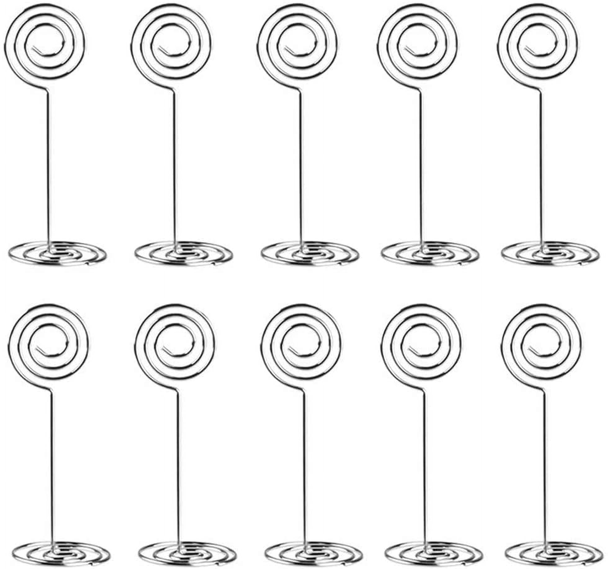 Place Card Holder Wedding 10Pcs Silver Table Card Holders Table Number ...