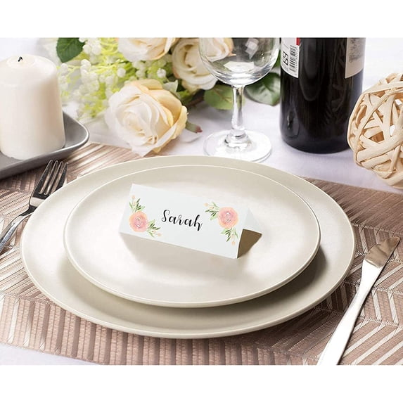 Place Cards - 180-Count Mini Tent Cards, Printable Foldover Table ...