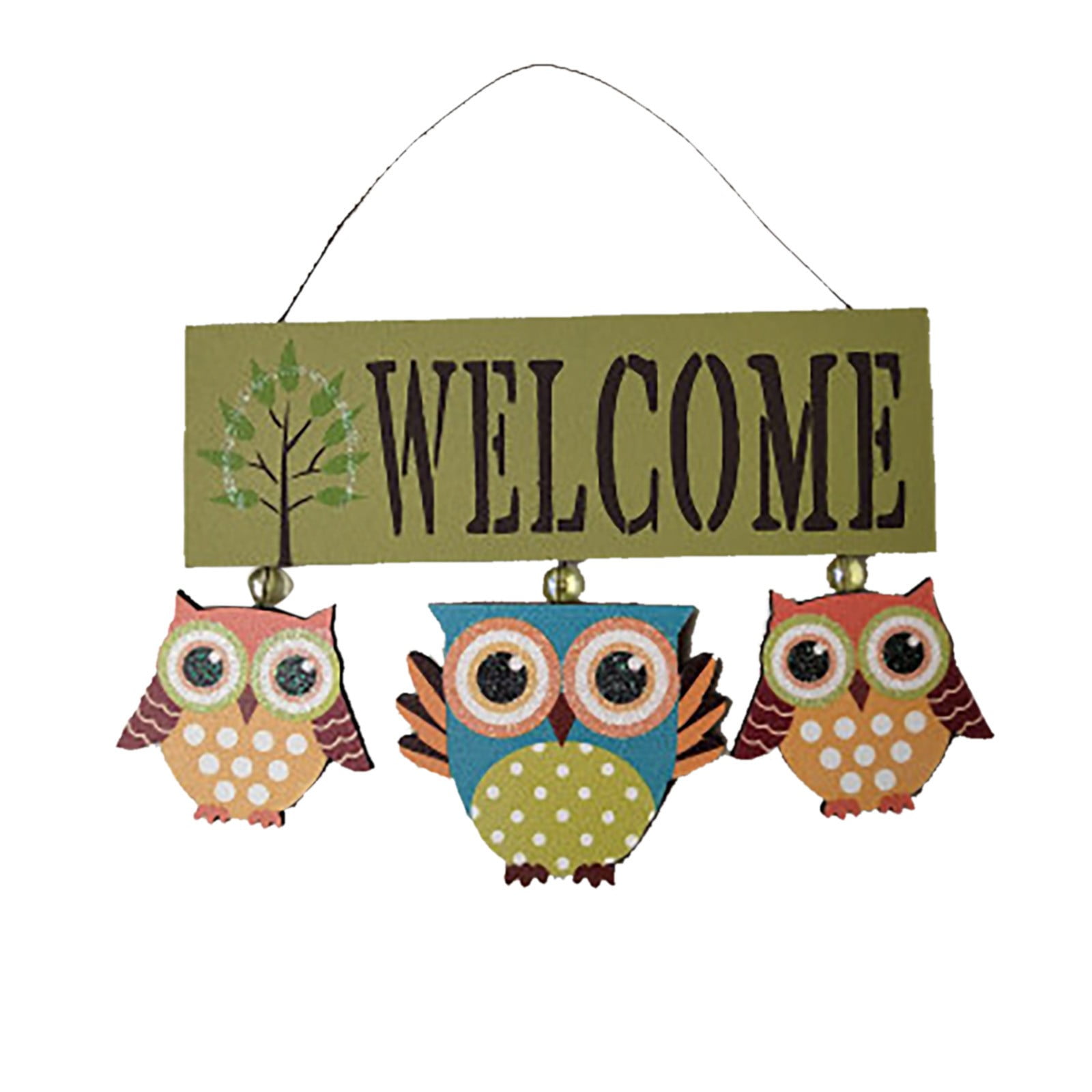 Place Christmas Decorator Welcome Sign Wood Owl Spring Door Sign ...