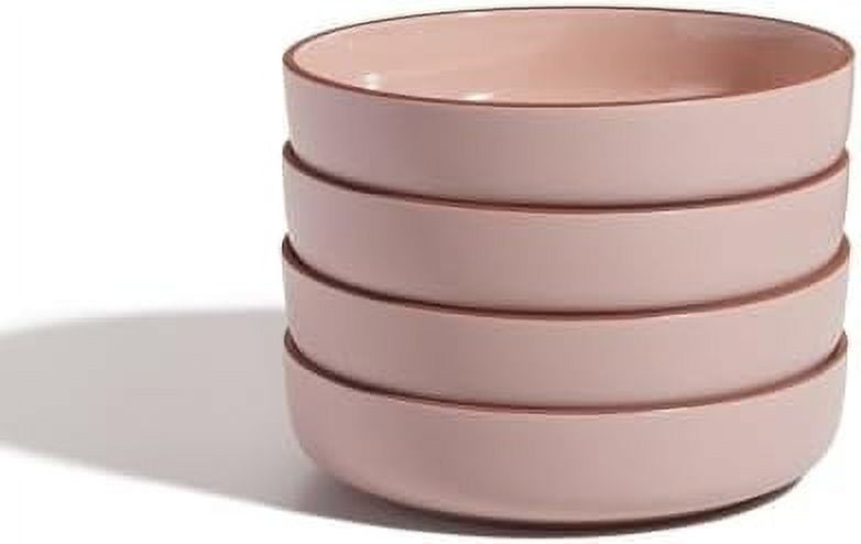 Our Place Dinner Bowls - Set of Four 8.5" Handcrafted Ceramic Bowls ...