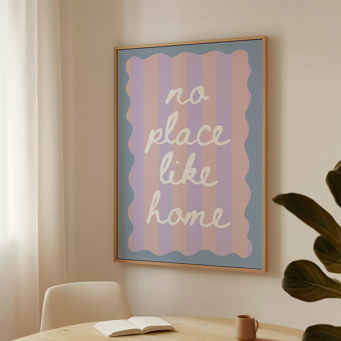 No Place Like Home Print, Cute Typography Art Printable Daily ...