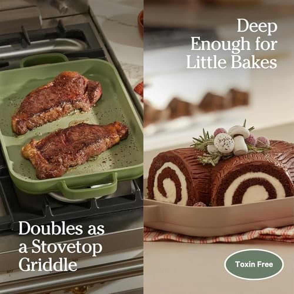 Our Place Mini Griddle Pan - 2 Quart Nonstick Ceramic Sheet Pan ...