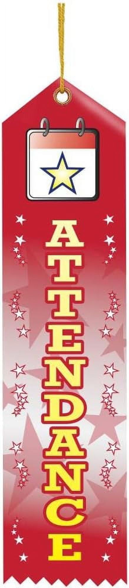 Place Ribbon, 2" x 8" Attendance Award Ribbon, 25 Pack - Walmart.com