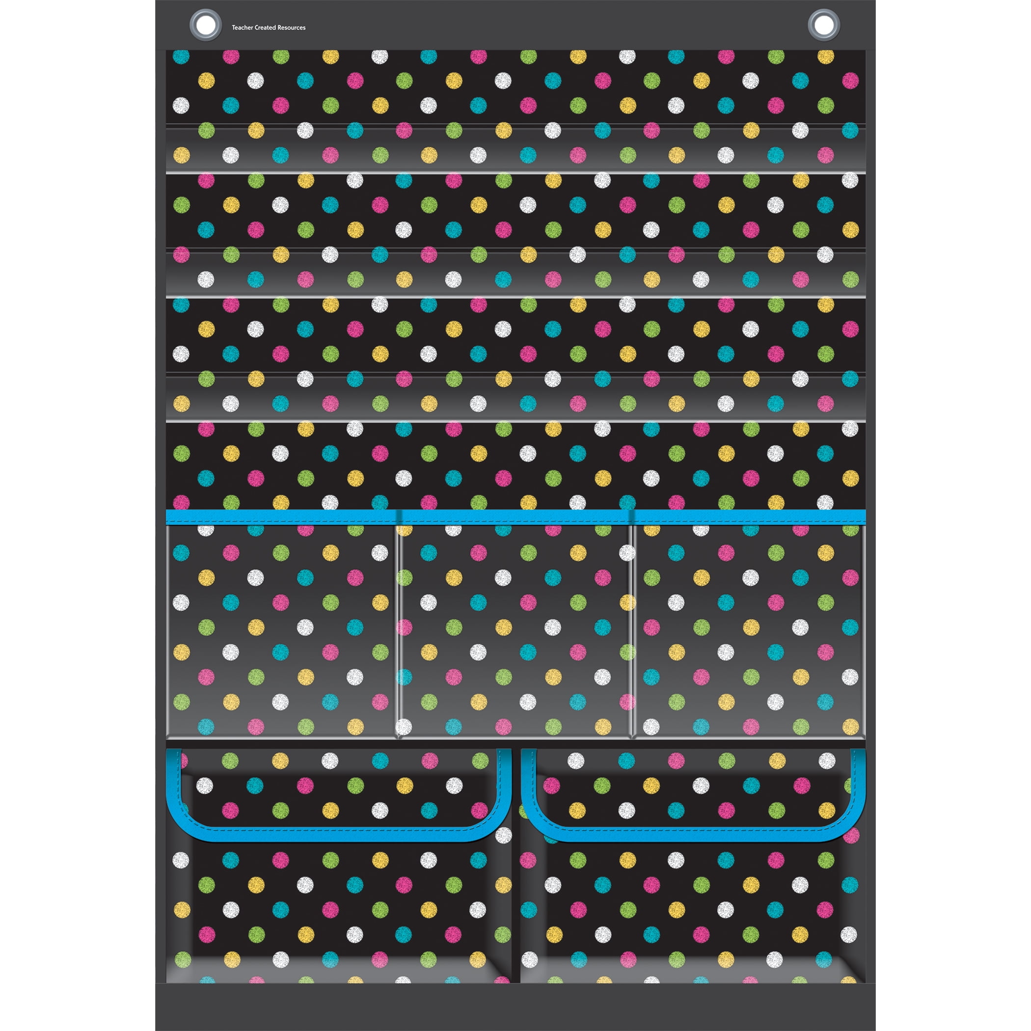 Teacher Created Resources Chalkboard Brights Place Value Pocket Chart ...