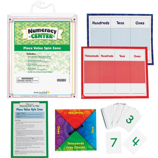 Place Value Spin Zone Numeracy Center - Walmart.com