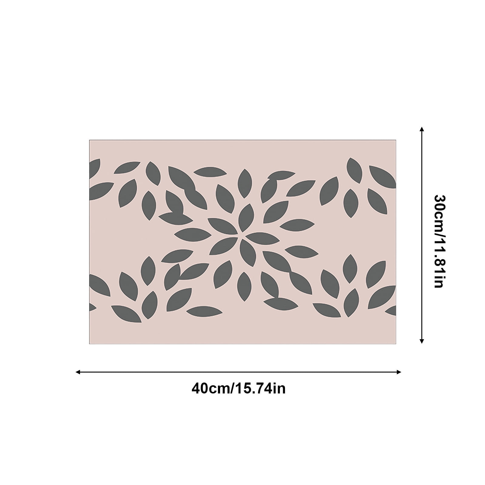 Placemat,12*16in Heat Resistant Rubber Table Mats,Easy to Clean,Stain ...