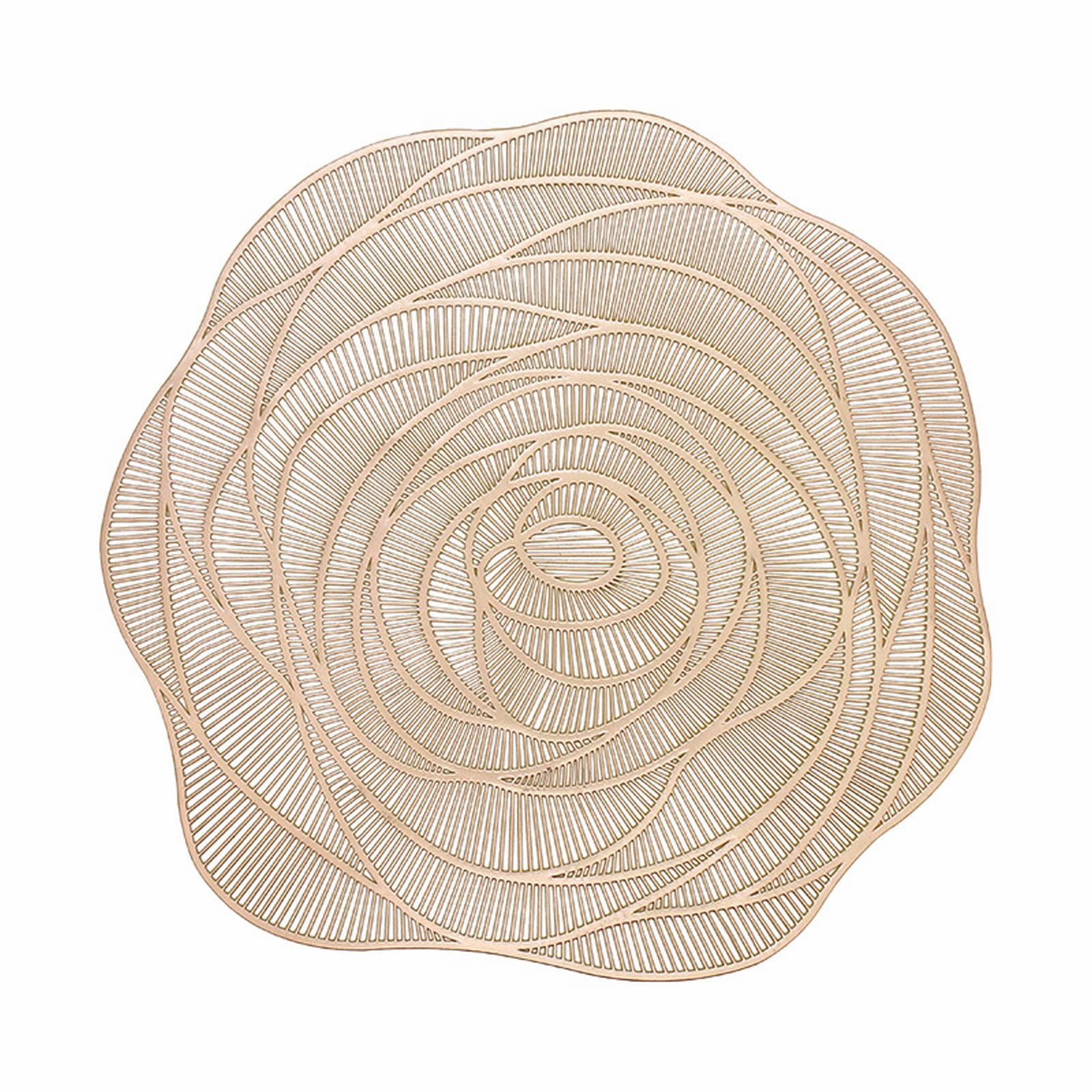 Placemat, Clearance! Fenull Rose Flower Placemat Gold-Stamped Coaster ...