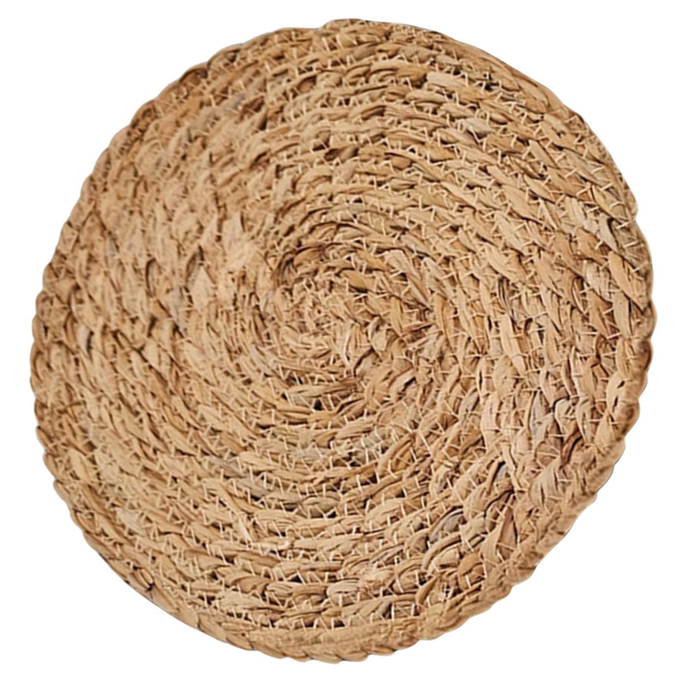 Placemat Dining Table Decor Wicker Household Round Rattan Placemats ...