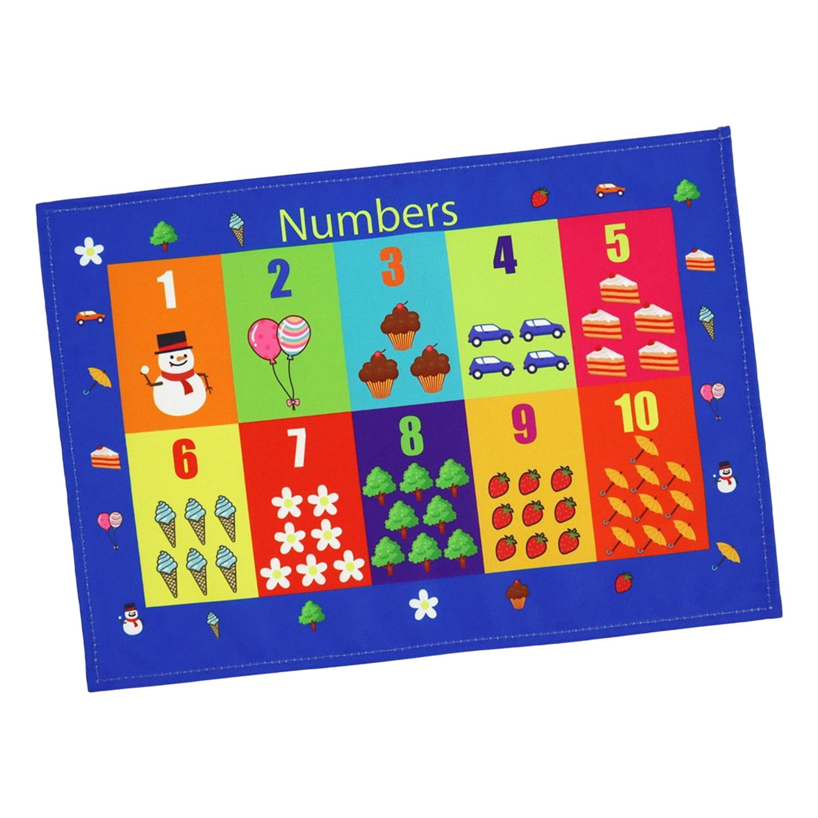 Placemats Learning Placemat Fun Activities Reusable Alphabet for Decor ...