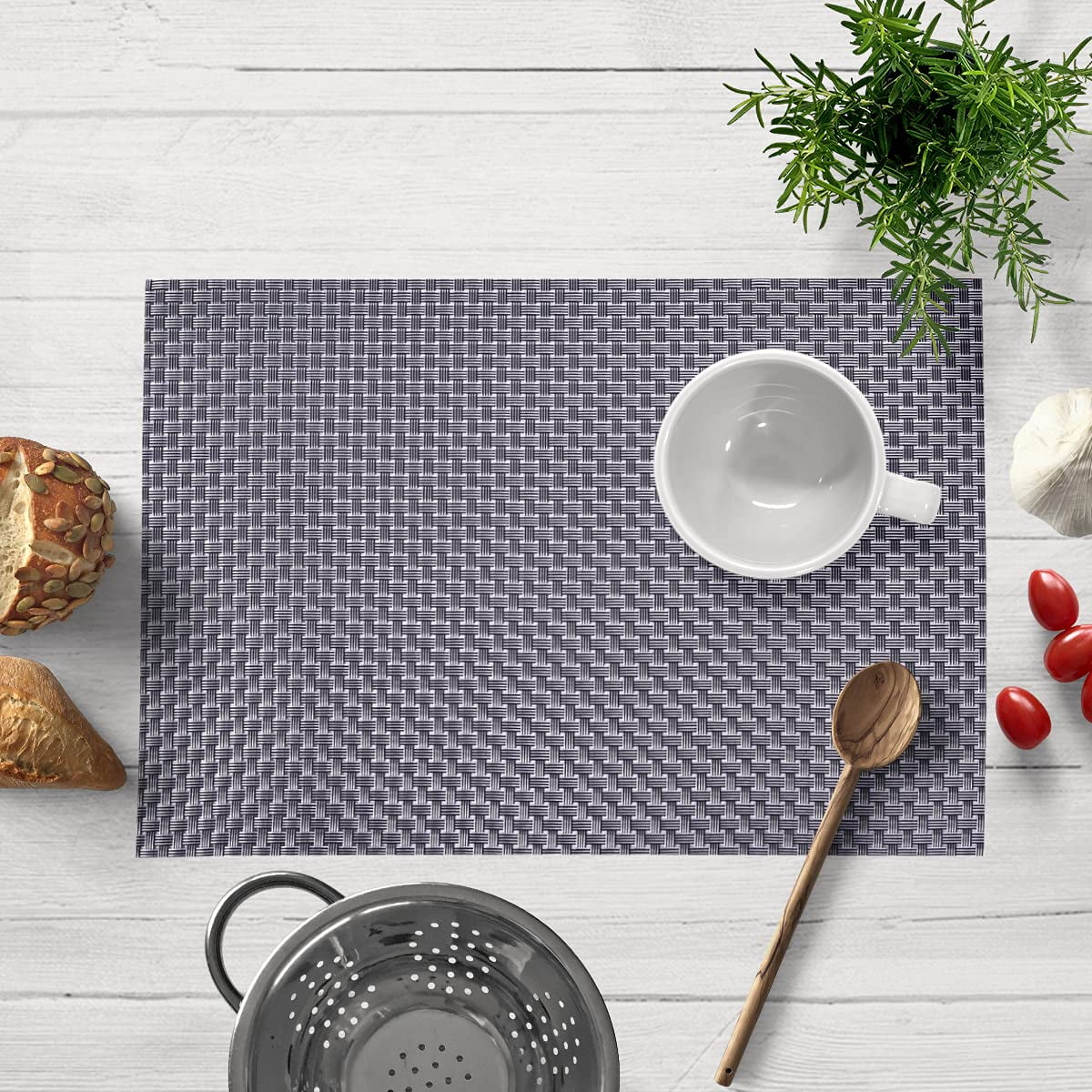 Placemats Set of 24 for Dining Table, Table Placemats, Rectangular ...