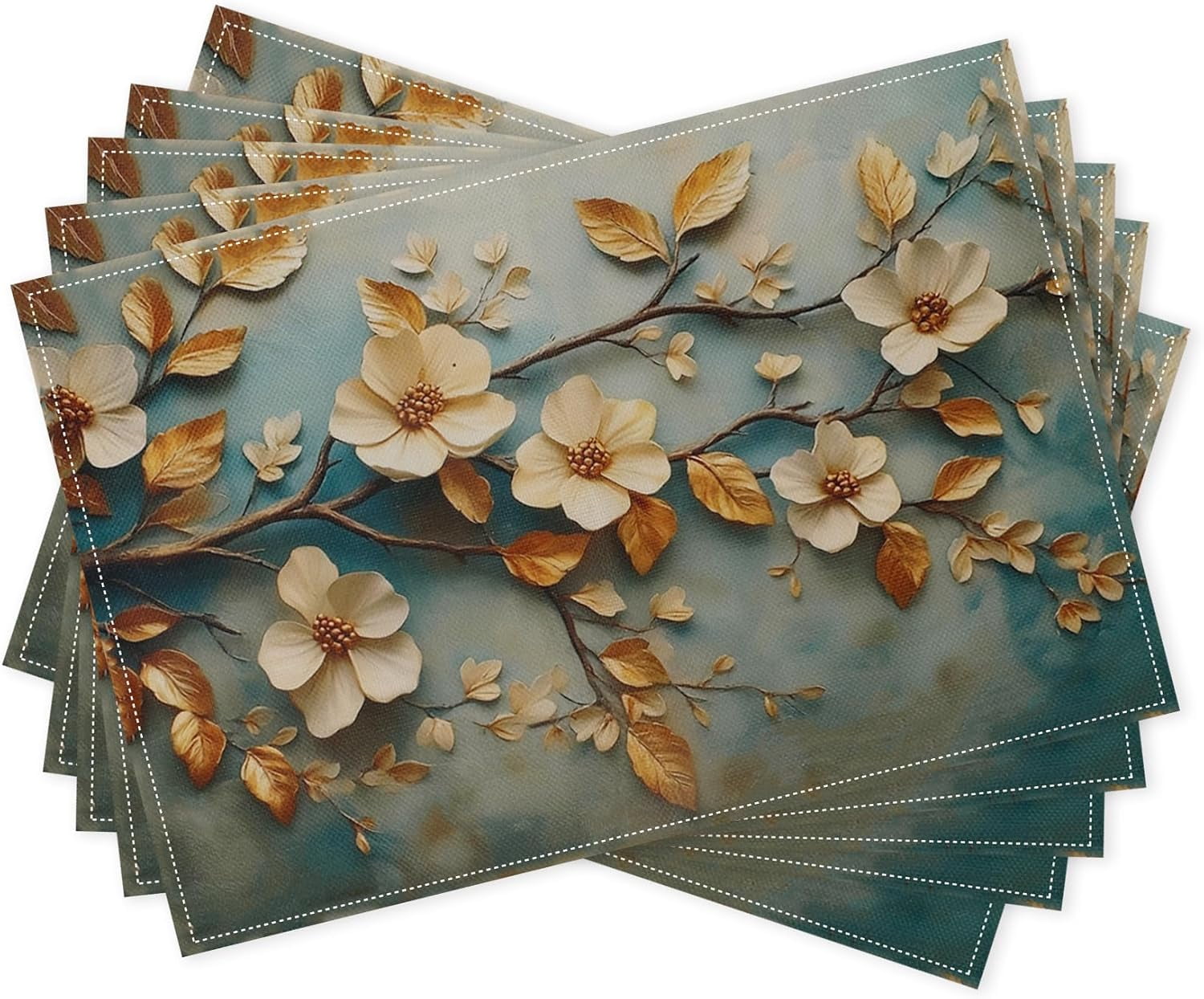 Placemats Set of 4, Dining Table Placemats, Linen Place Mats for Party ...