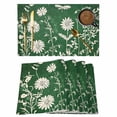 Placemats Set of 6 Butterfly Flowers Non-Slip Place Mat Retro Spring ...