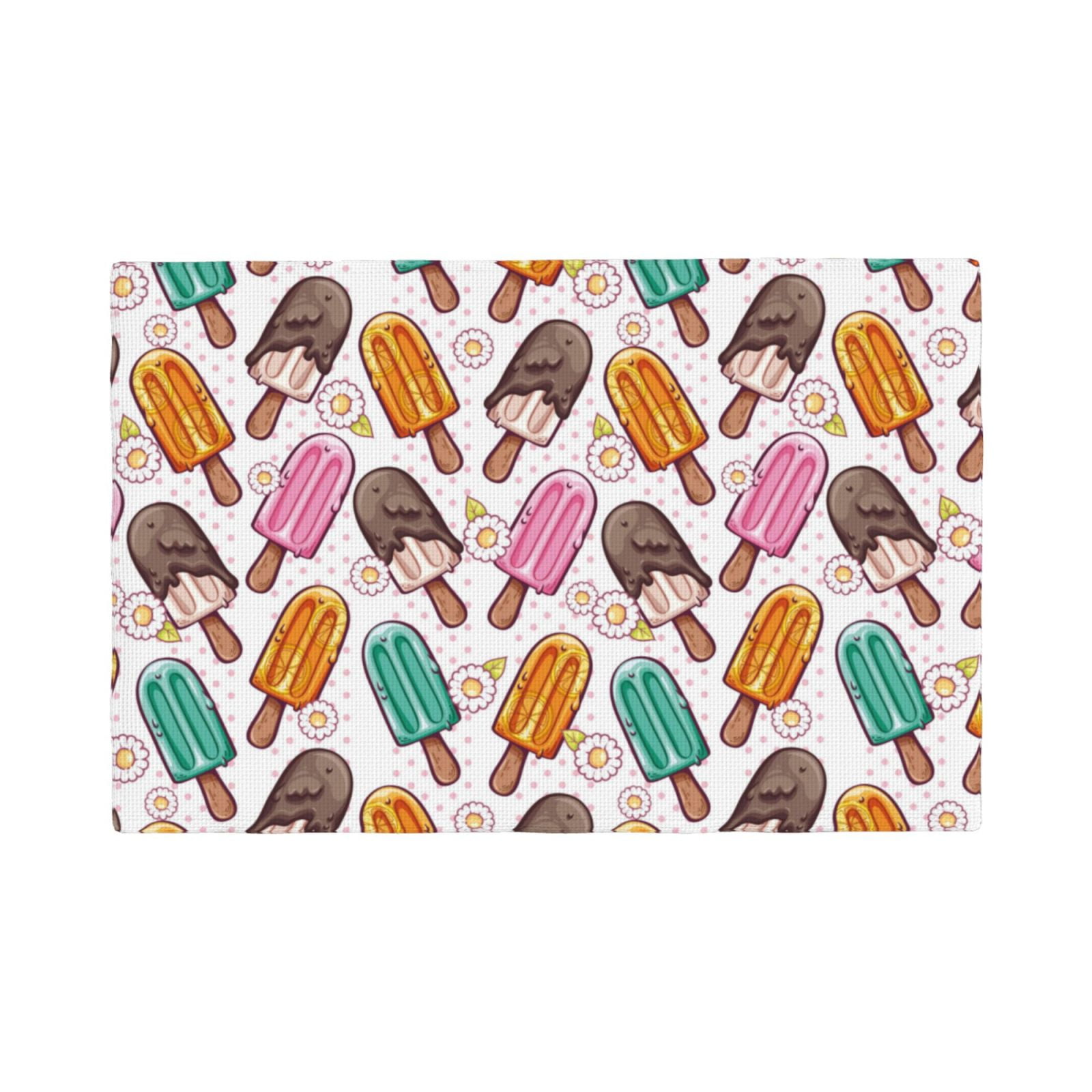 Placemats Set Of 4 / 6, Cute Cartoon Popsicle Placemats For Dining ...