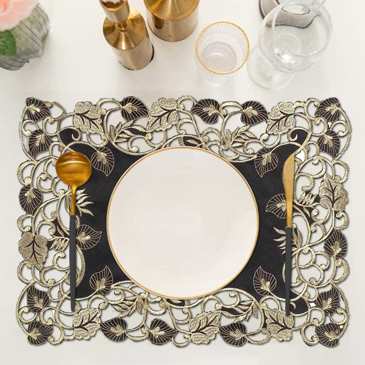 Placemats Set of 12 for European Dining Table, Table Placemats ...