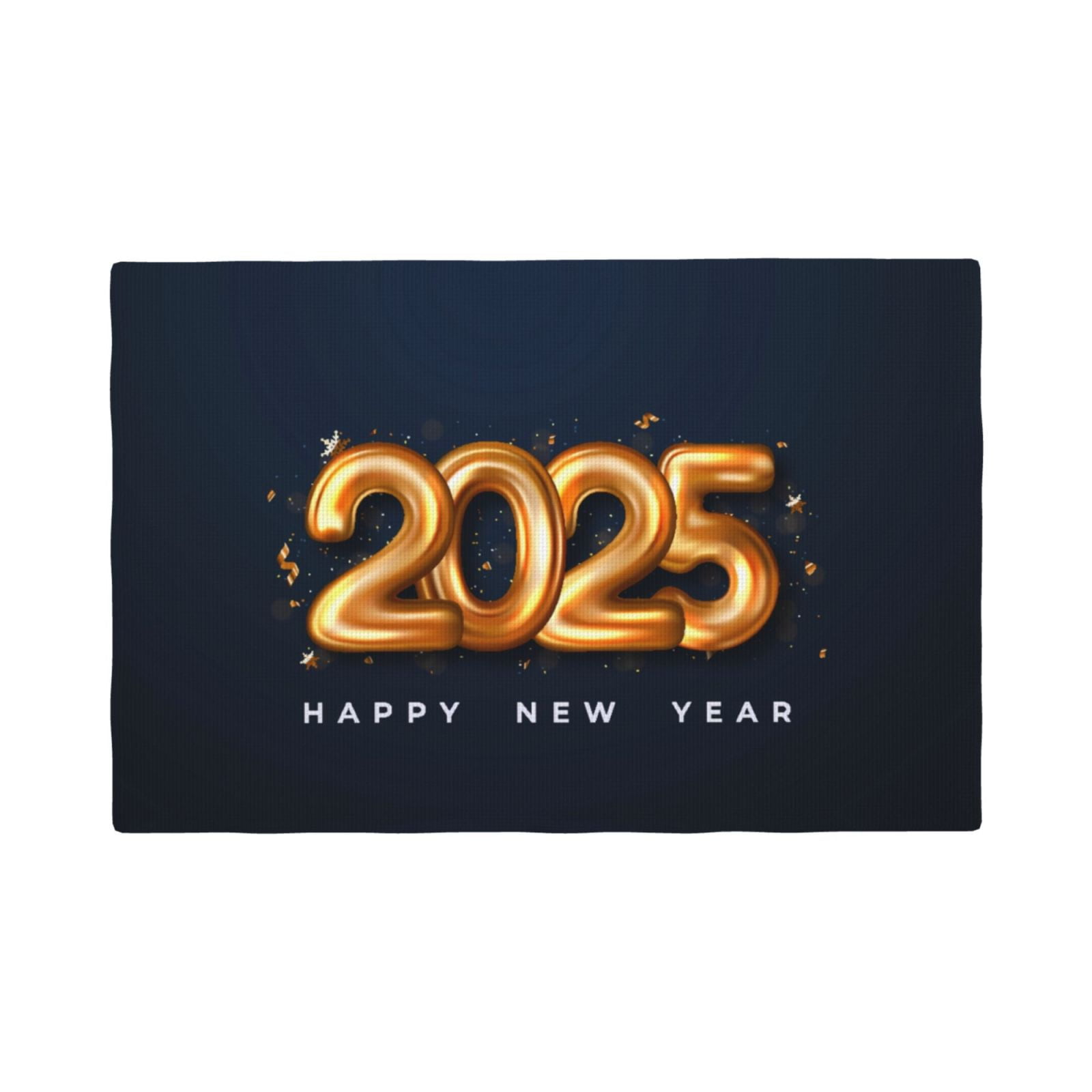 Placemats Set of 4 / 6, 2025 Happy New Year 6 Placemats for Dining ...