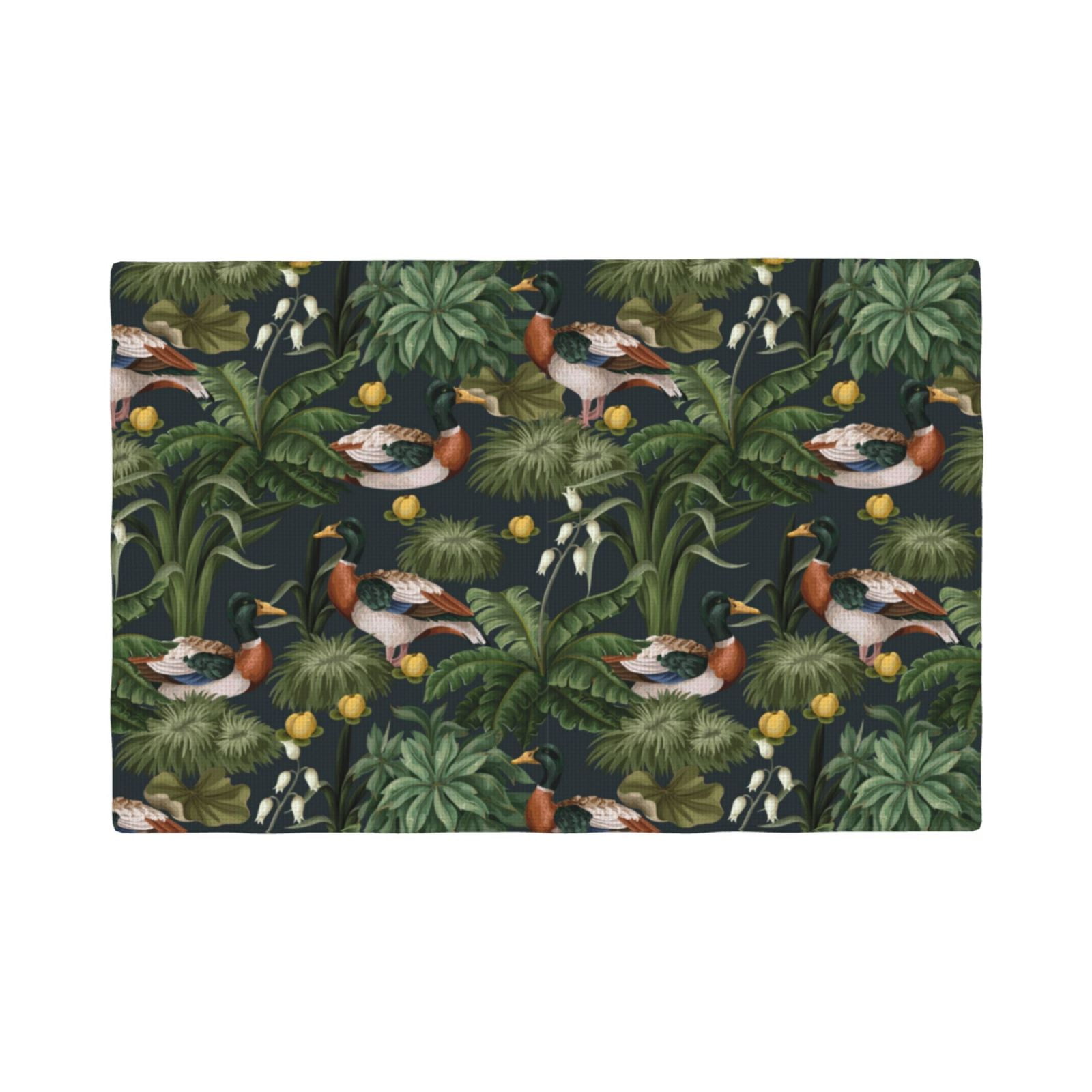 Placemats Set of 4 / 6, Mallard Ducks And Water Placemats for Dining ...
