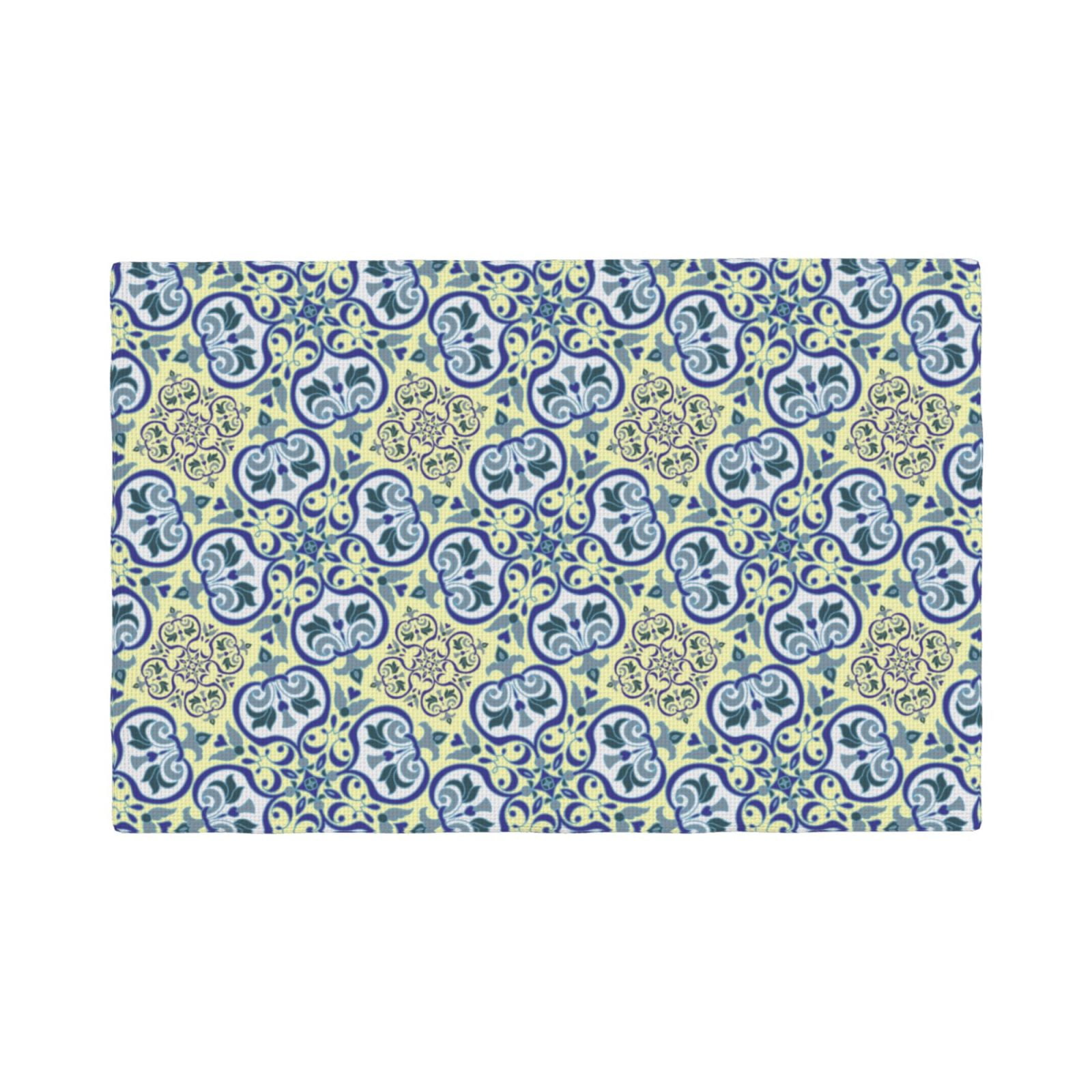 Placemats Set of 4 / 6, vintage Italian majolica style pattern ...