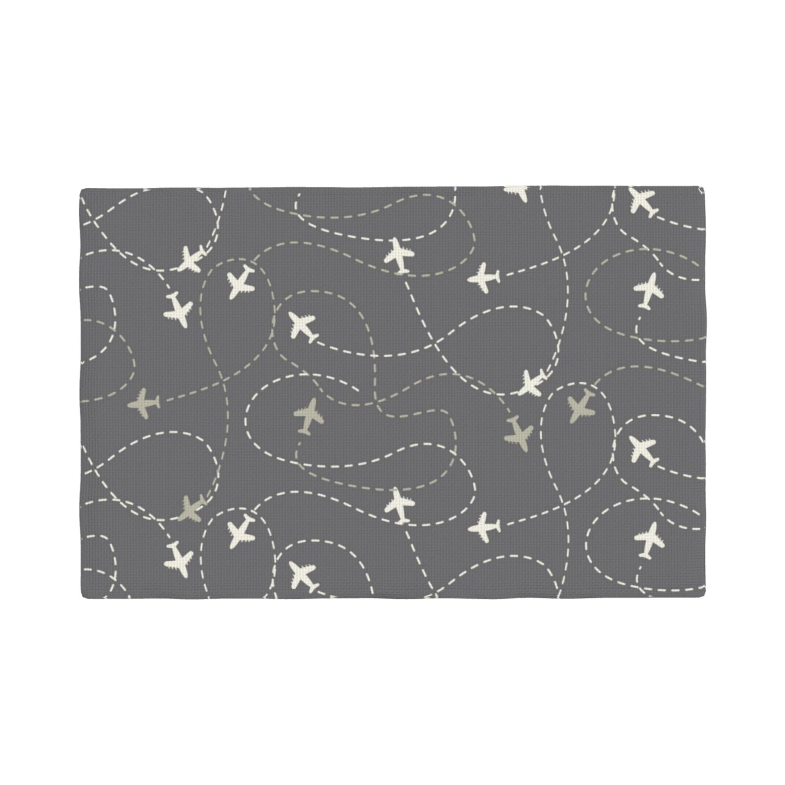 Placemats Set of 4, Airplane Routes Around The World Place mats for ...