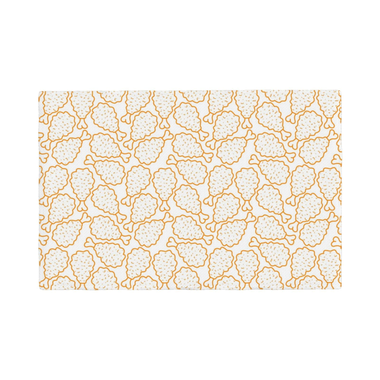 Placemats Set of 4, Chicken Leg Place mats for Dining Table Indoor ...