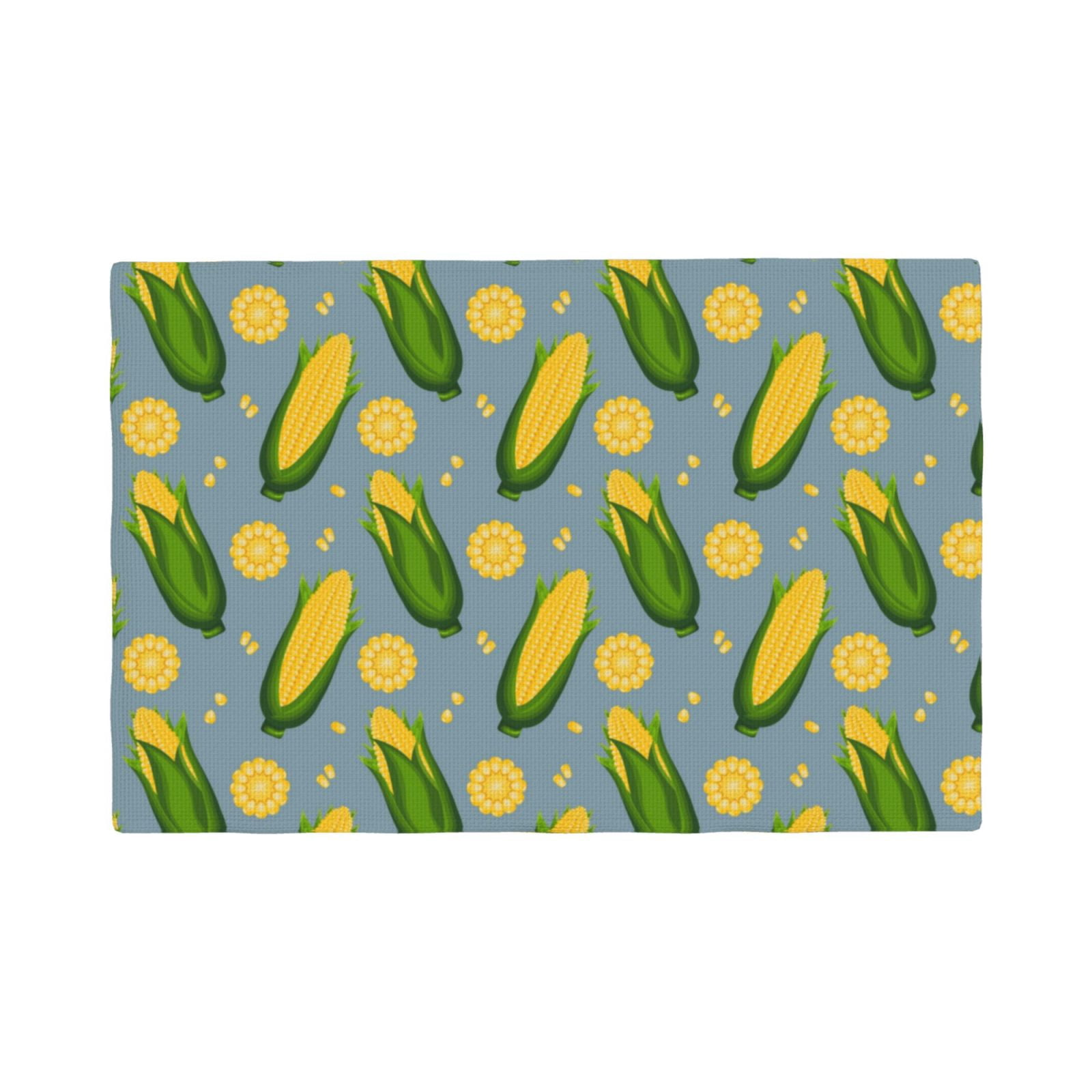Placemats Set of 4, Corn On The Leaves Place mats for Dining Table ...