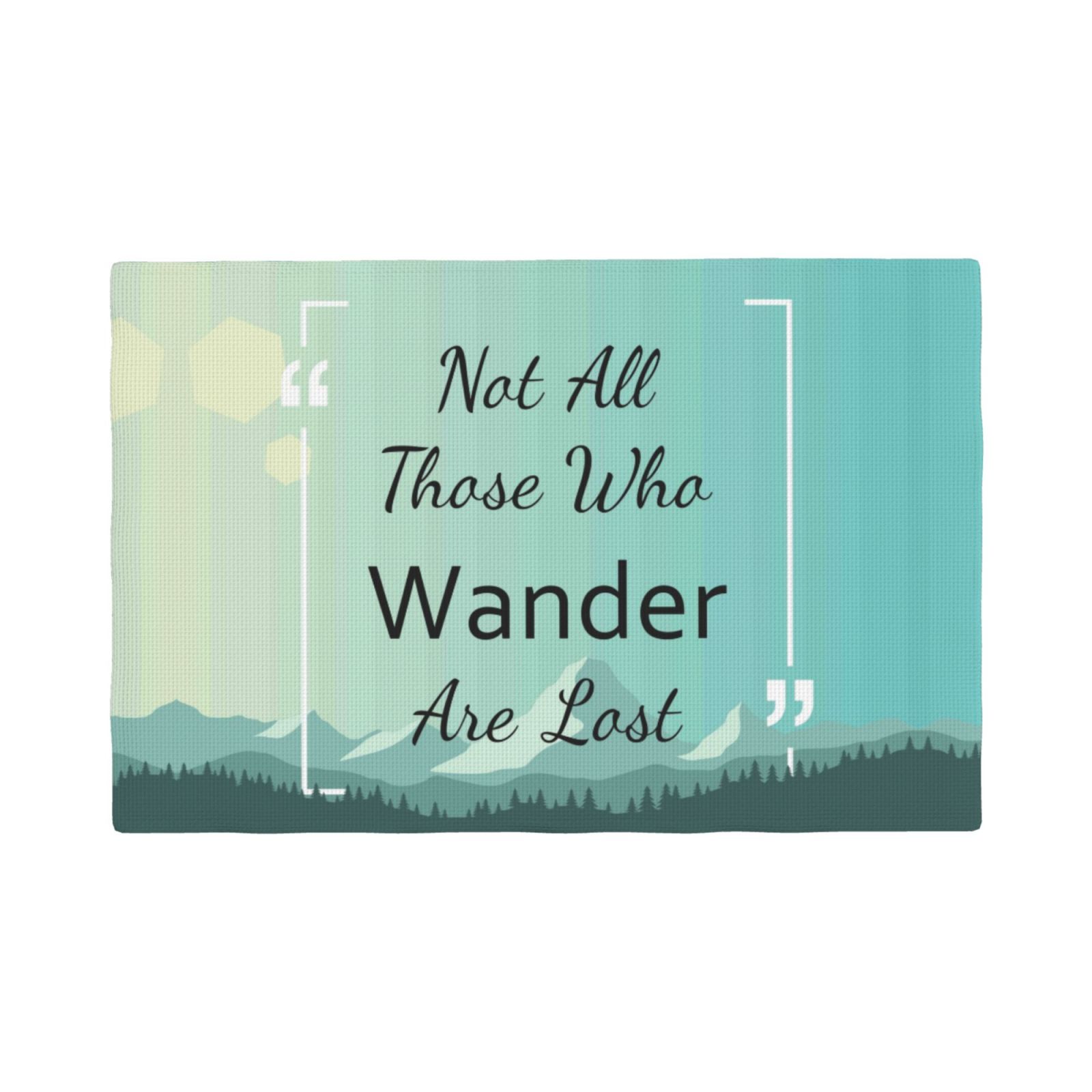 Placemats Set of 4, Not All Those Who Wander Are Lost1 Place mats for ...