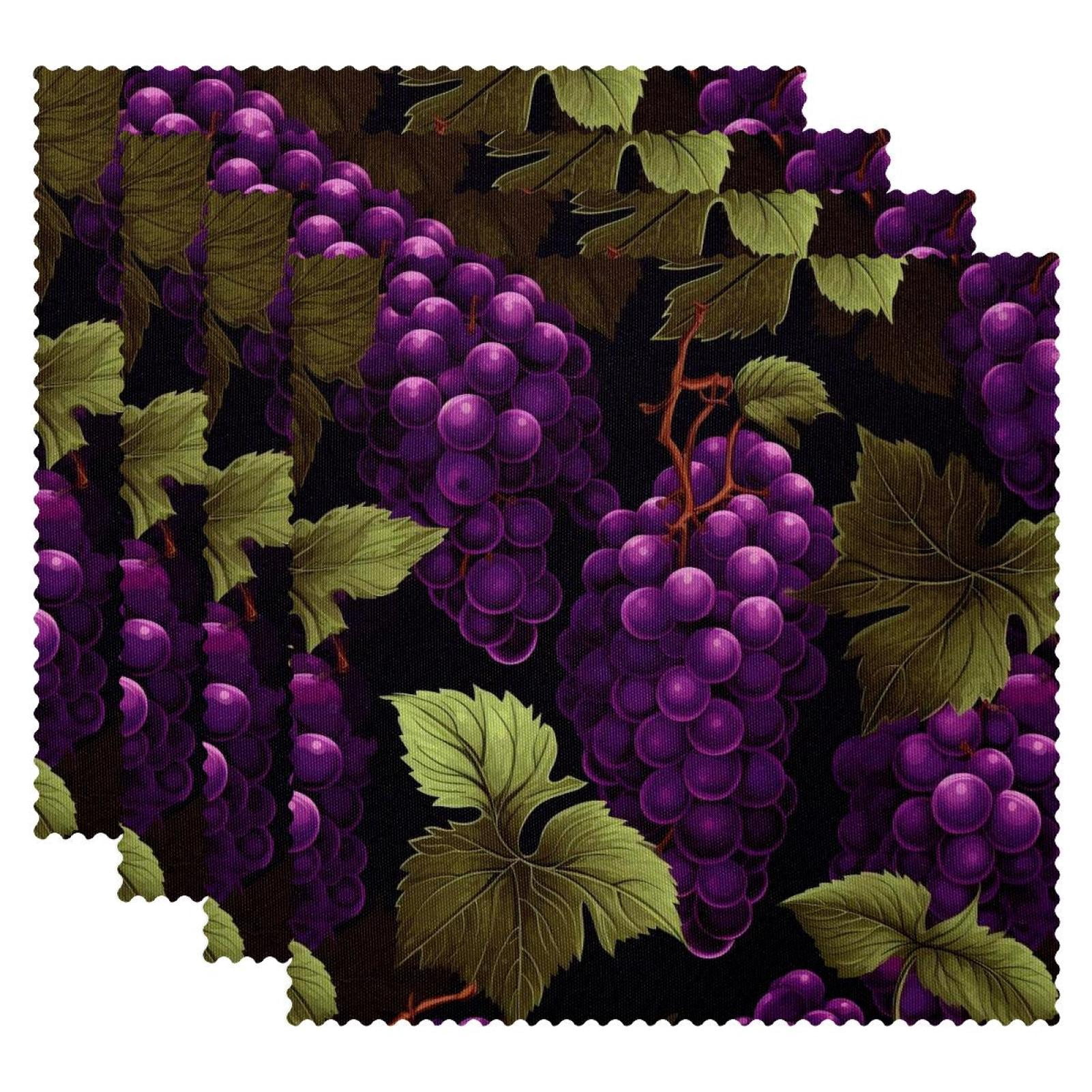 Placemats, Set of 4 Table Mats for Dining Tables, 12×12 Inches Anti ...