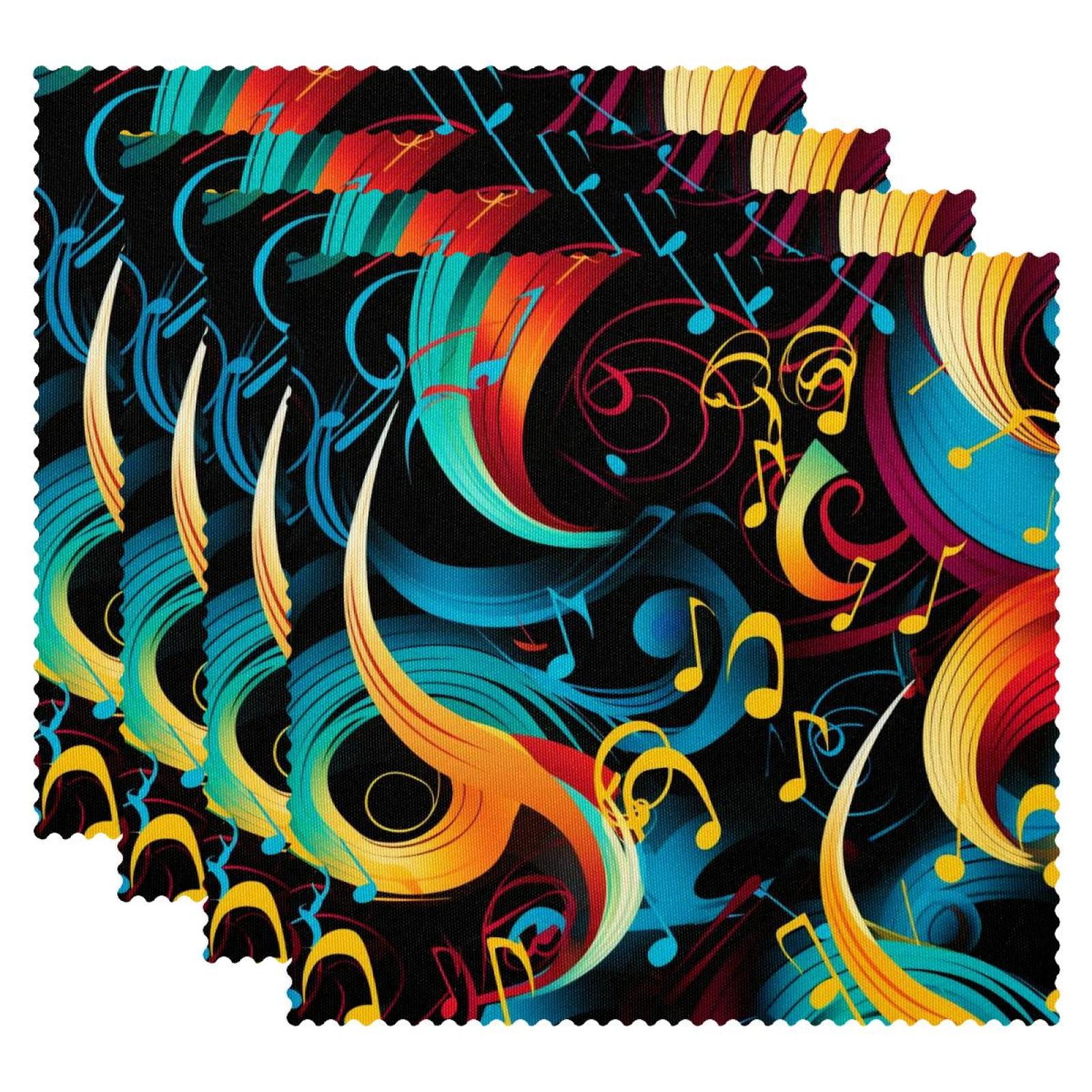 Placemats, Set of 4 Table Mats for Dining Tables, 12×12 Inches Anti ...