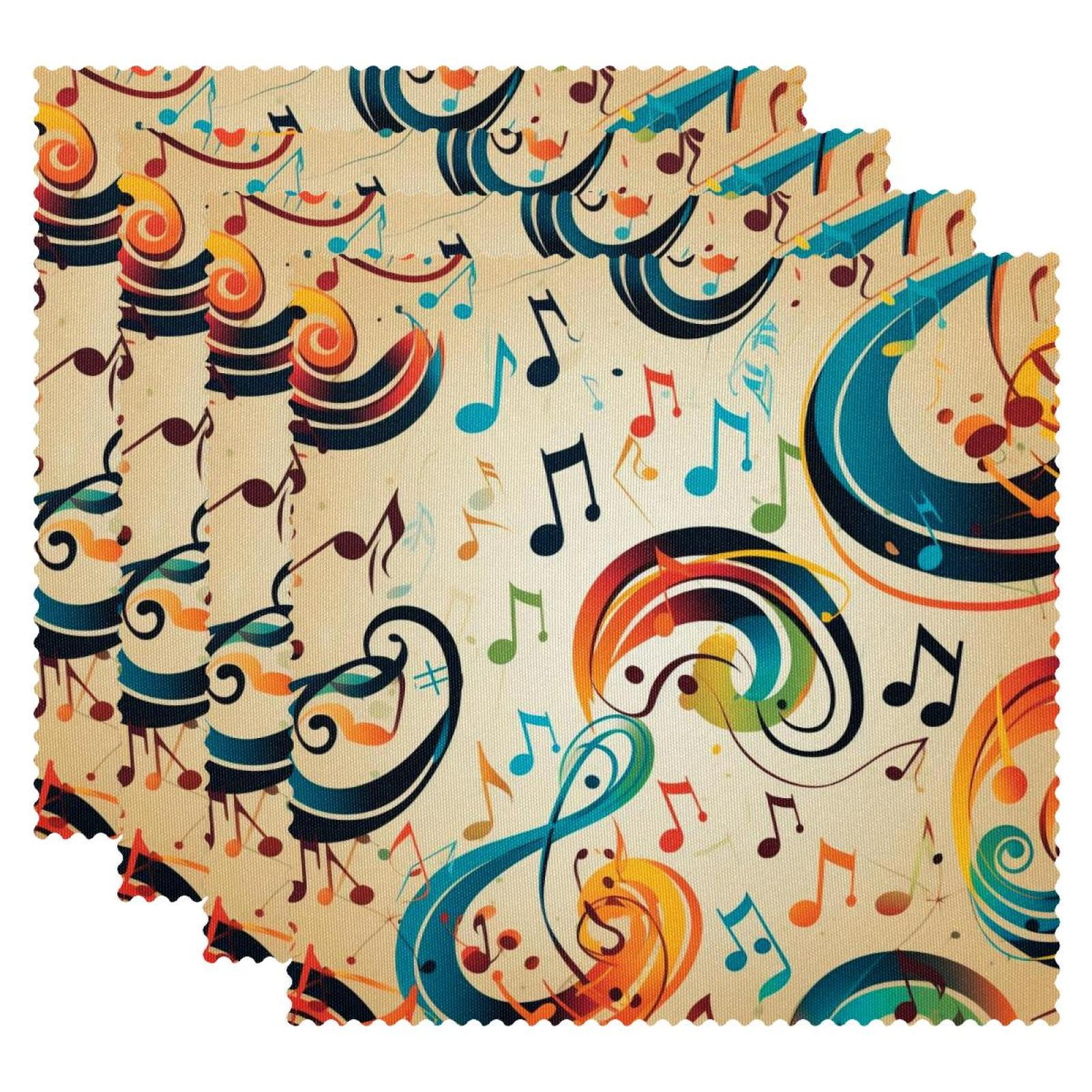 Placemats, Set of 4 Table Mats for Dining Tables, 12×12 Inches Anti ...