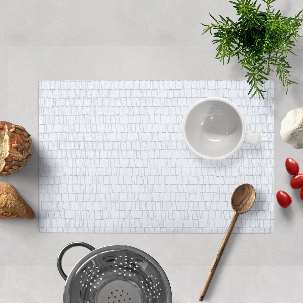 Placemats Set of 4 for Dining Table, Table Placemats, Rectangular PVC ...