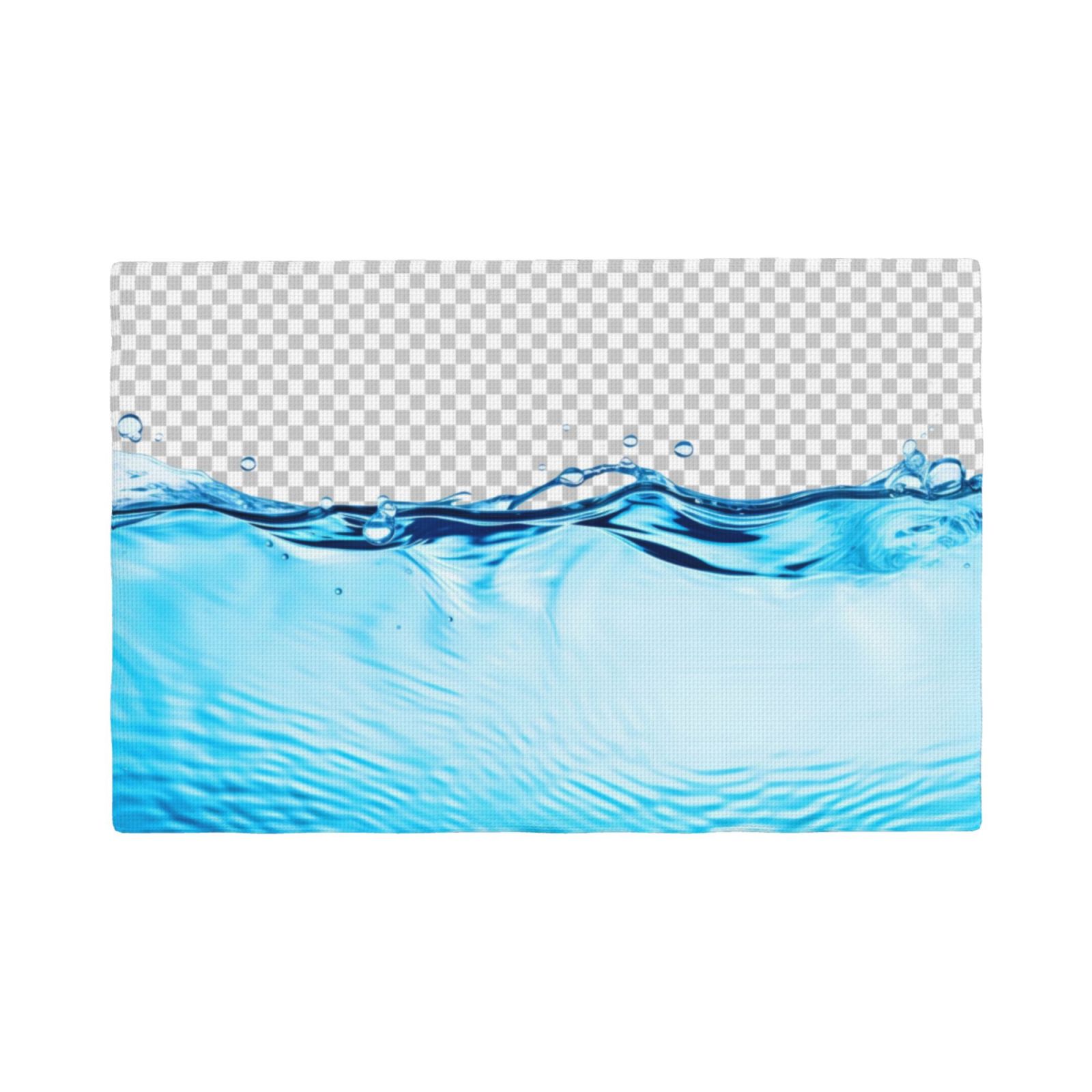 Placemats Set of 6, Crystal Clear Water Splash Place mats for Dining ...