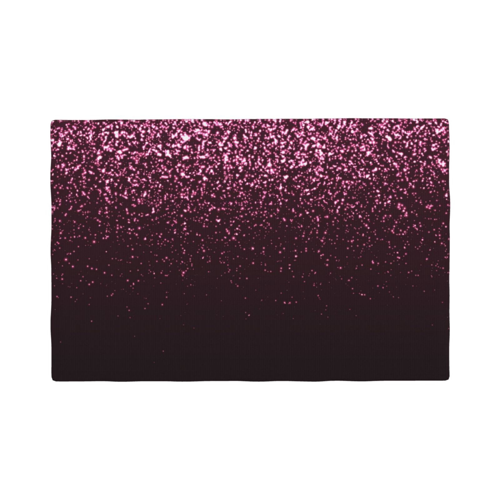 Placemats Set of 6, Pink Glitter Sparkles A Place mats for Dining Table ...