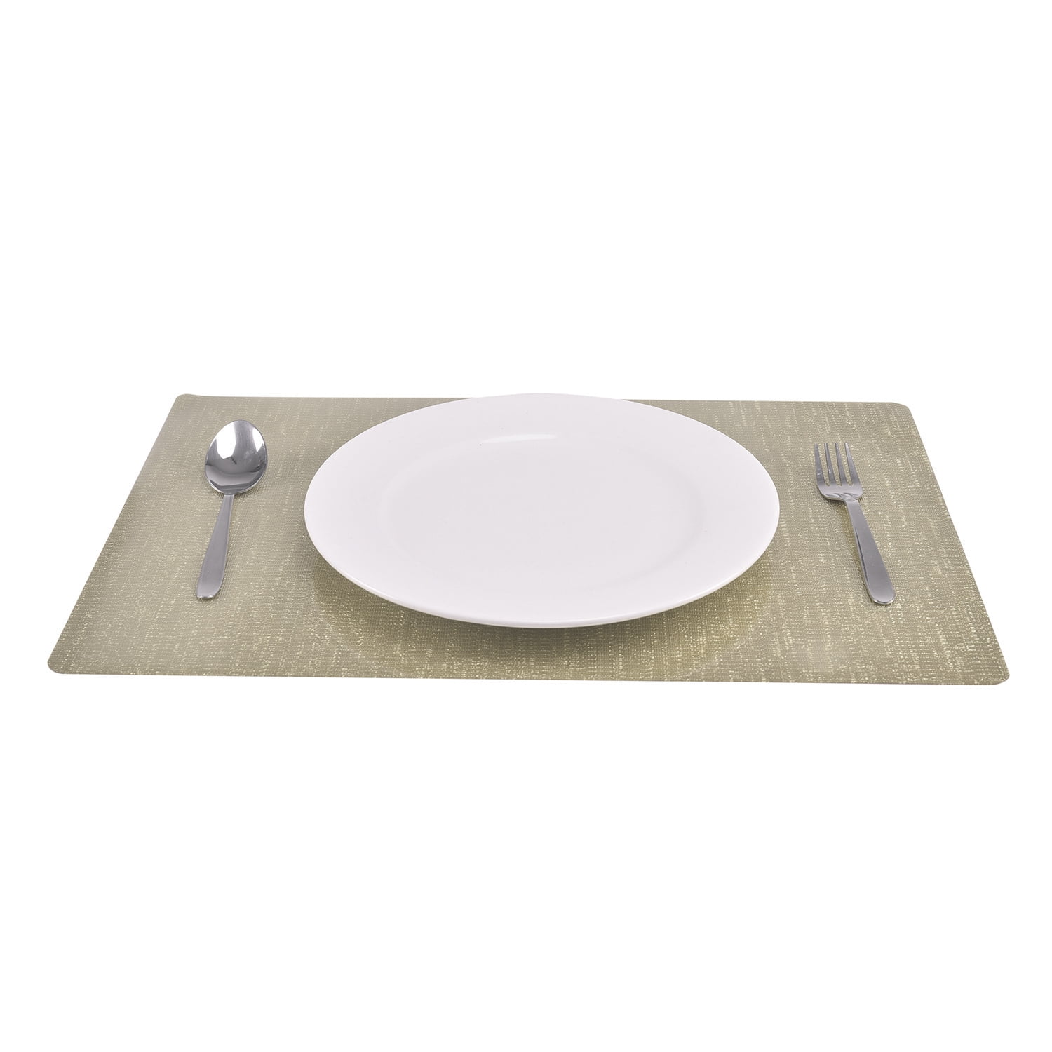 Placemats Set of 8 for Dining Table, Table Placemats, Rectangular PVC ...