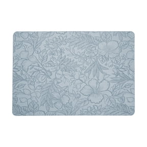 MJIAexp Set of 4 Round Wipeable Vinyl PVC Table Mats for Dining Table ...