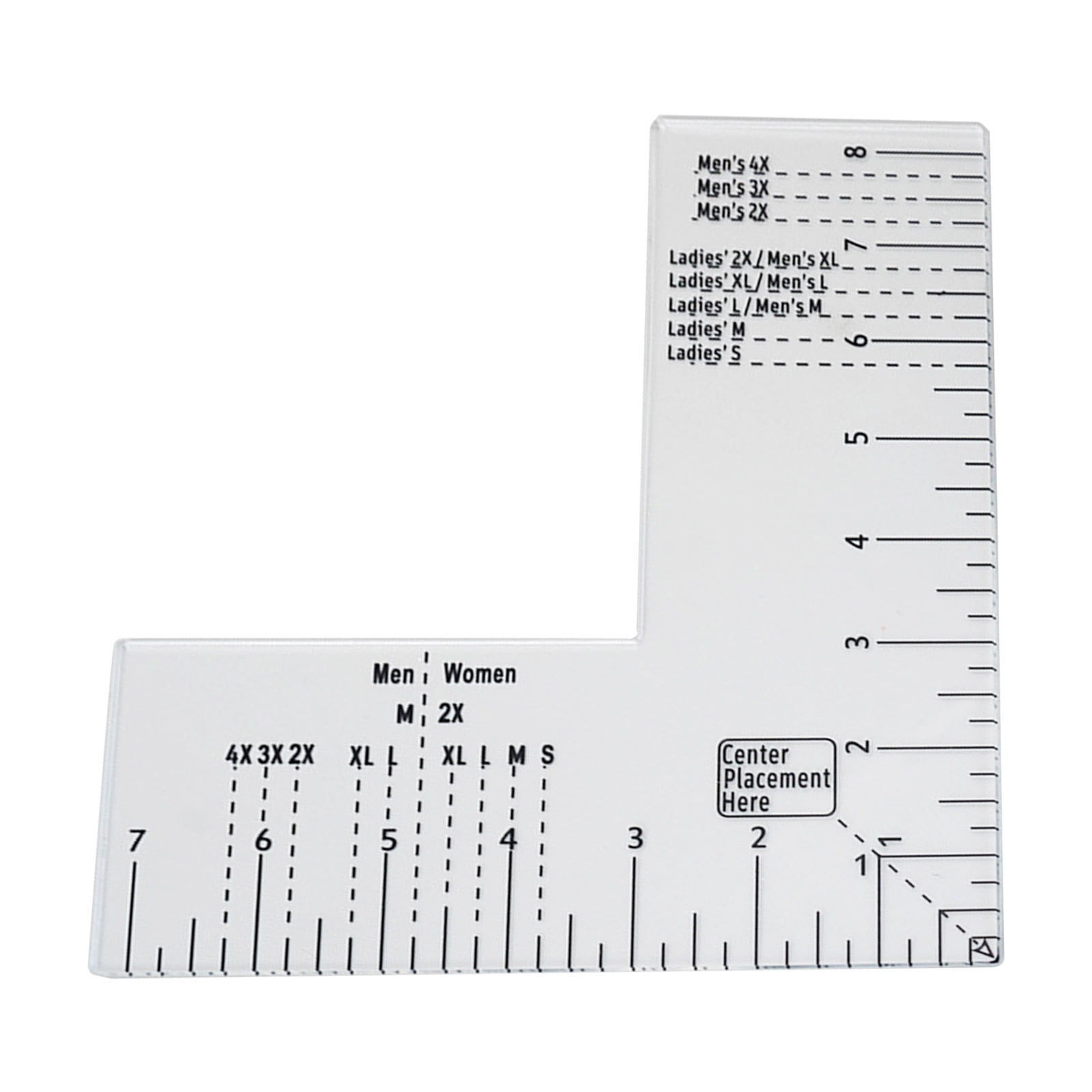 Placement Tshirt Ruler for Embroidery Heat Press Printing Guide Adult ...